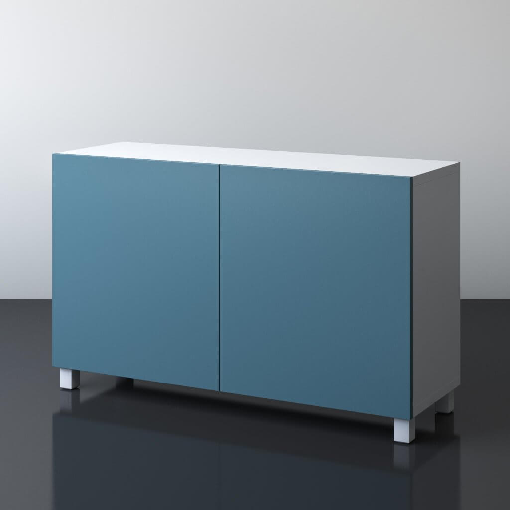 IKEA BESTA Storage Combination with Two Doors - 3D Model by musladinov