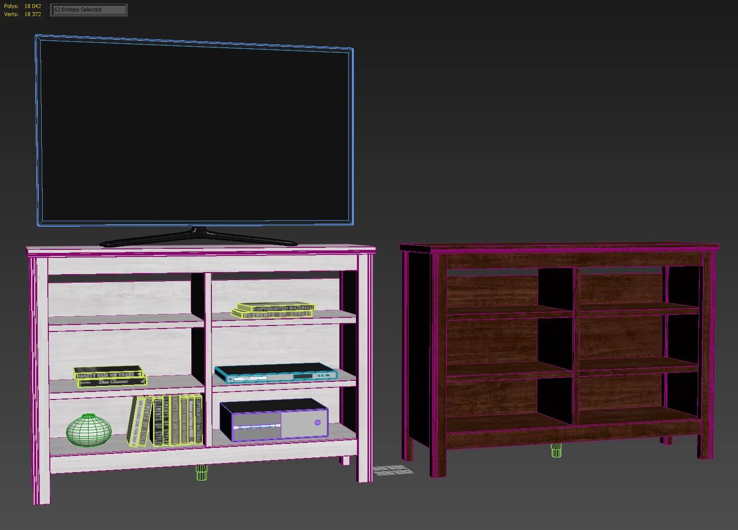 IKEA BRUSALI TV Unit Big - 3D Model by musladinov
