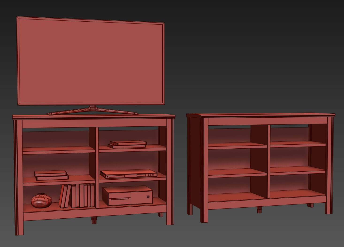 IKEA BRUSALI TV Unit Big - 3D Model by musladinov