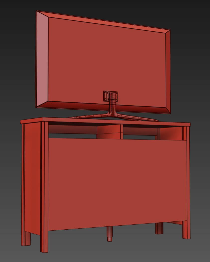 IKEA BRUSALI TV Unit Big - 3D Model by musladinov