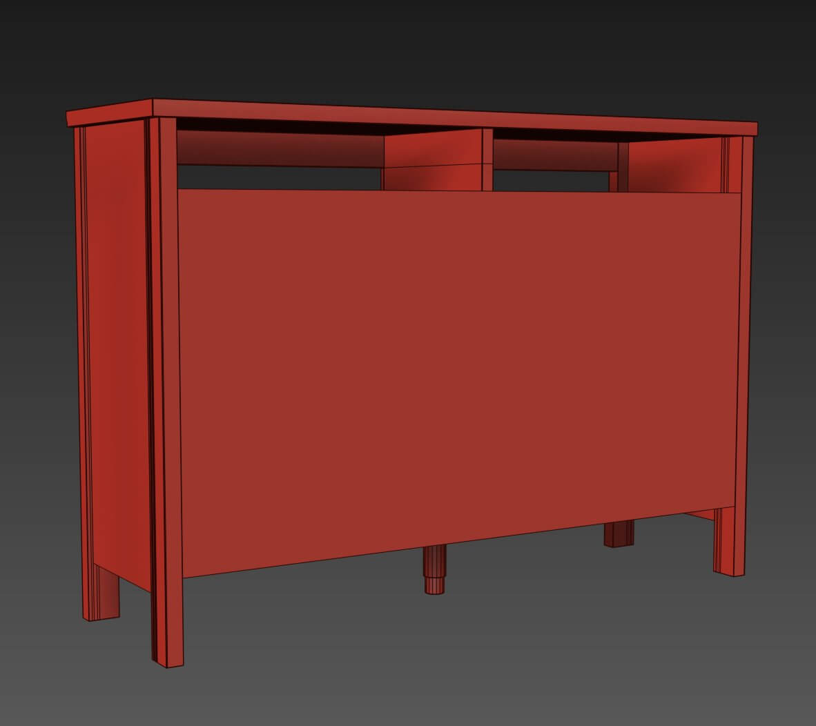 IKEA BRUSALI TV Unit Big - 3D Model by musladinov