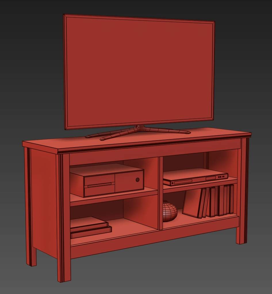 IKEA BRUSALI TV Unit - 3D Model by musladinov