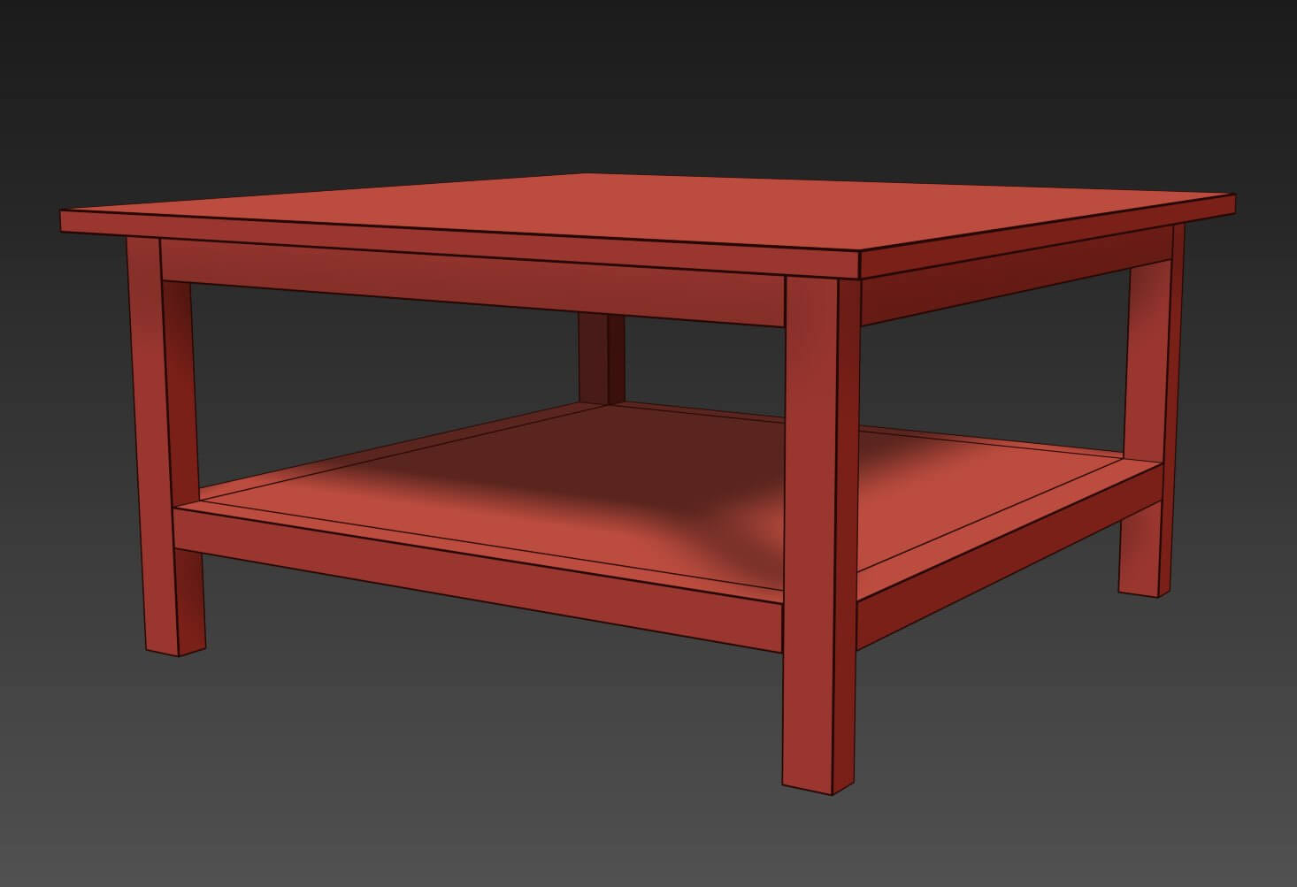 IKEA HEMNES Coffee Table - 3D Model by musladinov