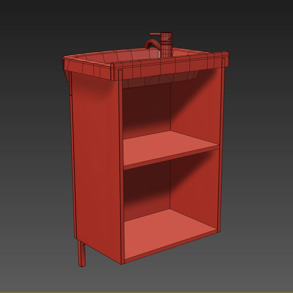 IKEA NYSJON BJORKAN Sink Cabinet - 3D Model by musladinov