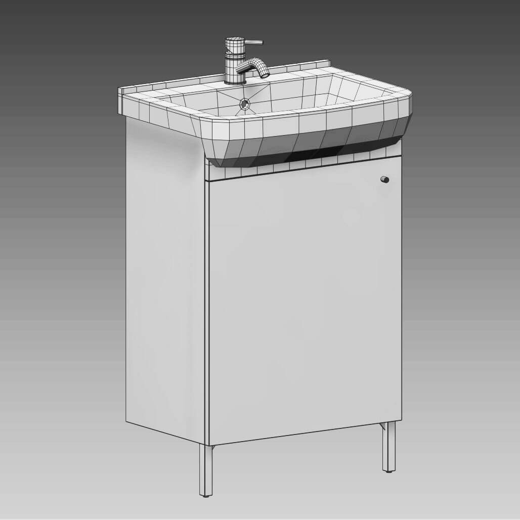 IKEA NYSJON BJORKAN Sink Cabinet - 3D Model by musladinov