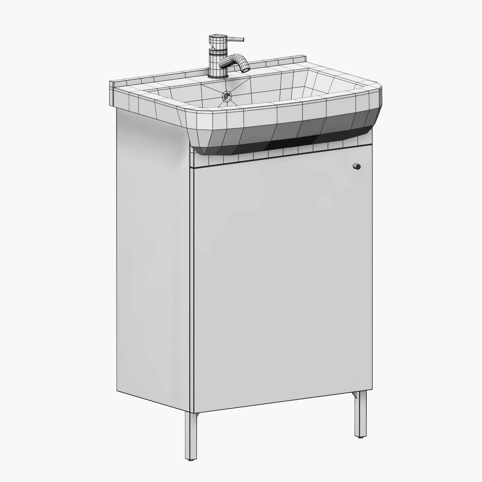 IKEA NYSJON BJORKAN Sink Cabinet - 3D Model by musladinov