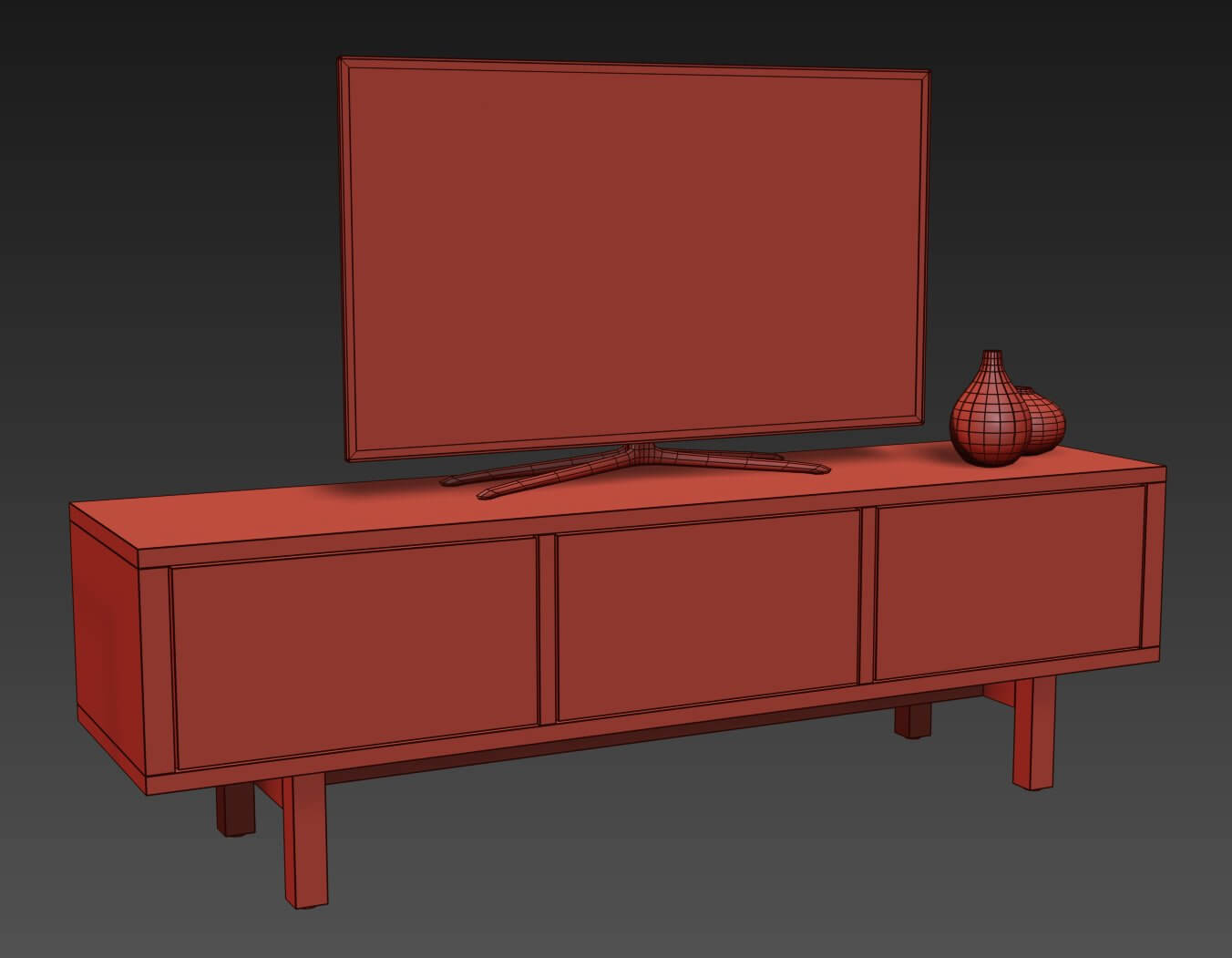 IKEA STOCKHOLM TV Unit - 3D Model by musladinov