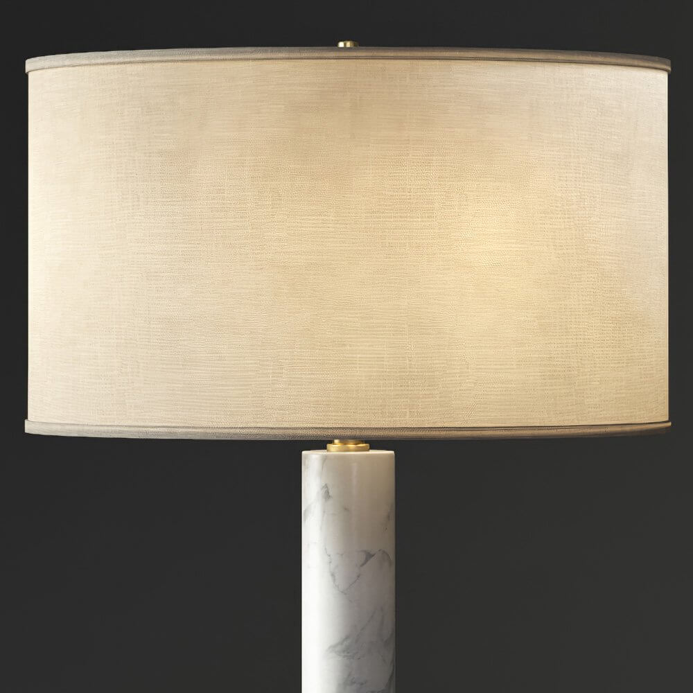 Italian Flared Column Marble Table Lamp - 3D Model by musladinov