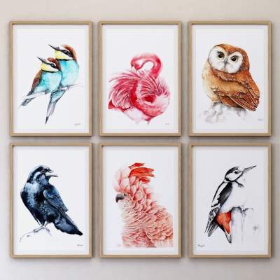 JUNIQE Birds Framed - 3D Model by musladinov