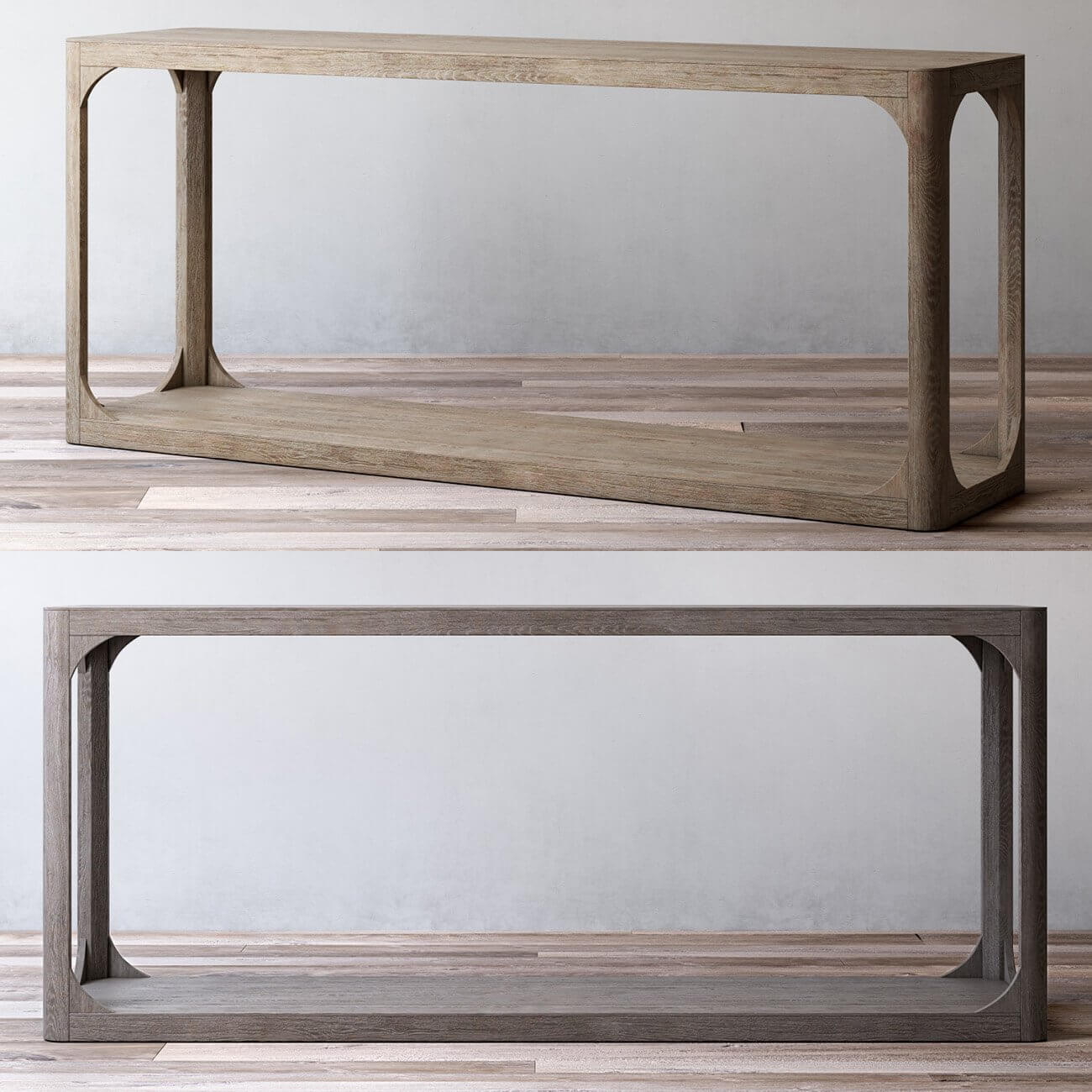 Martens Rectangular Console Table - 3D Model by musladinov
