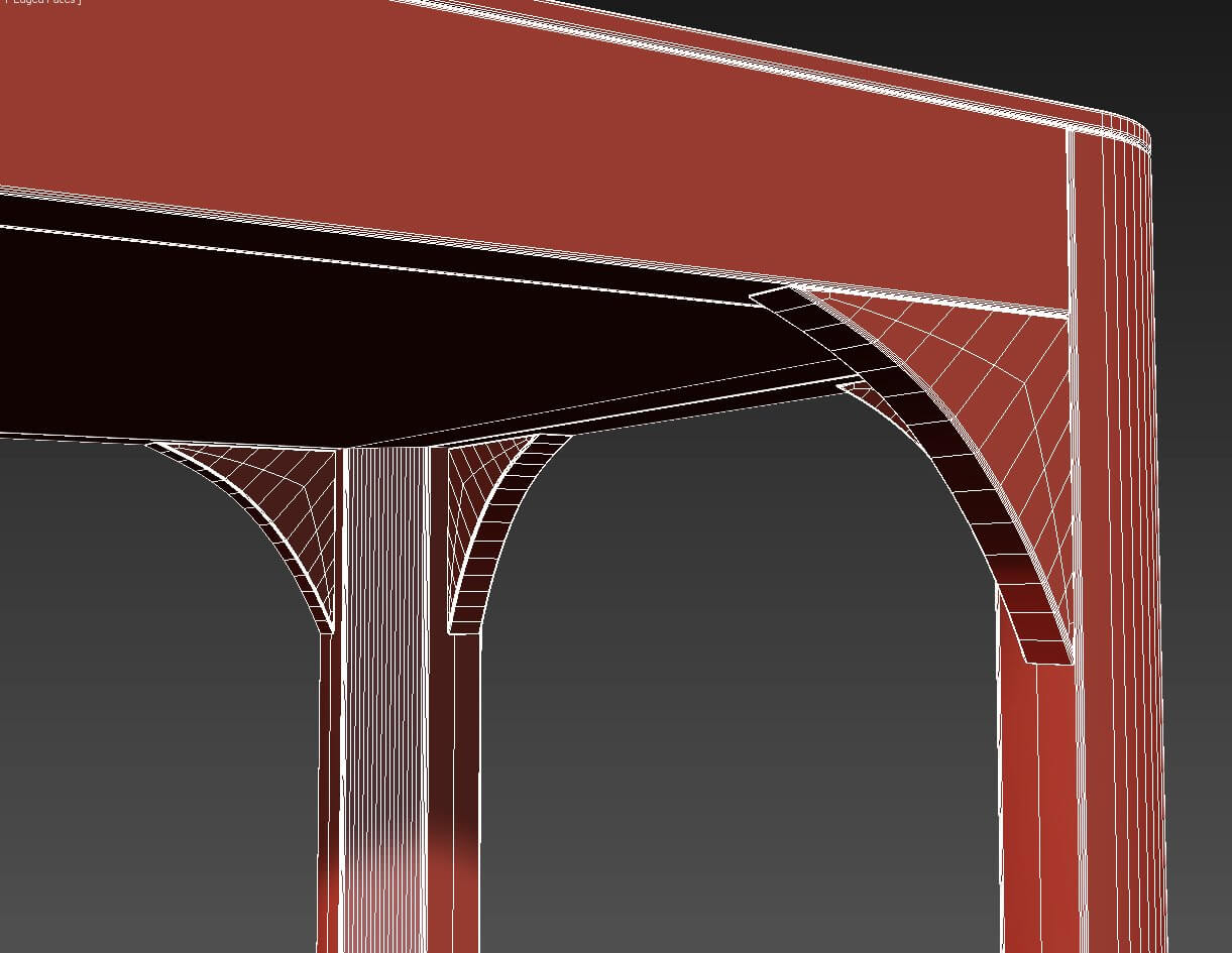 Martens Rectangular Console Table - 3D Model by musladinov