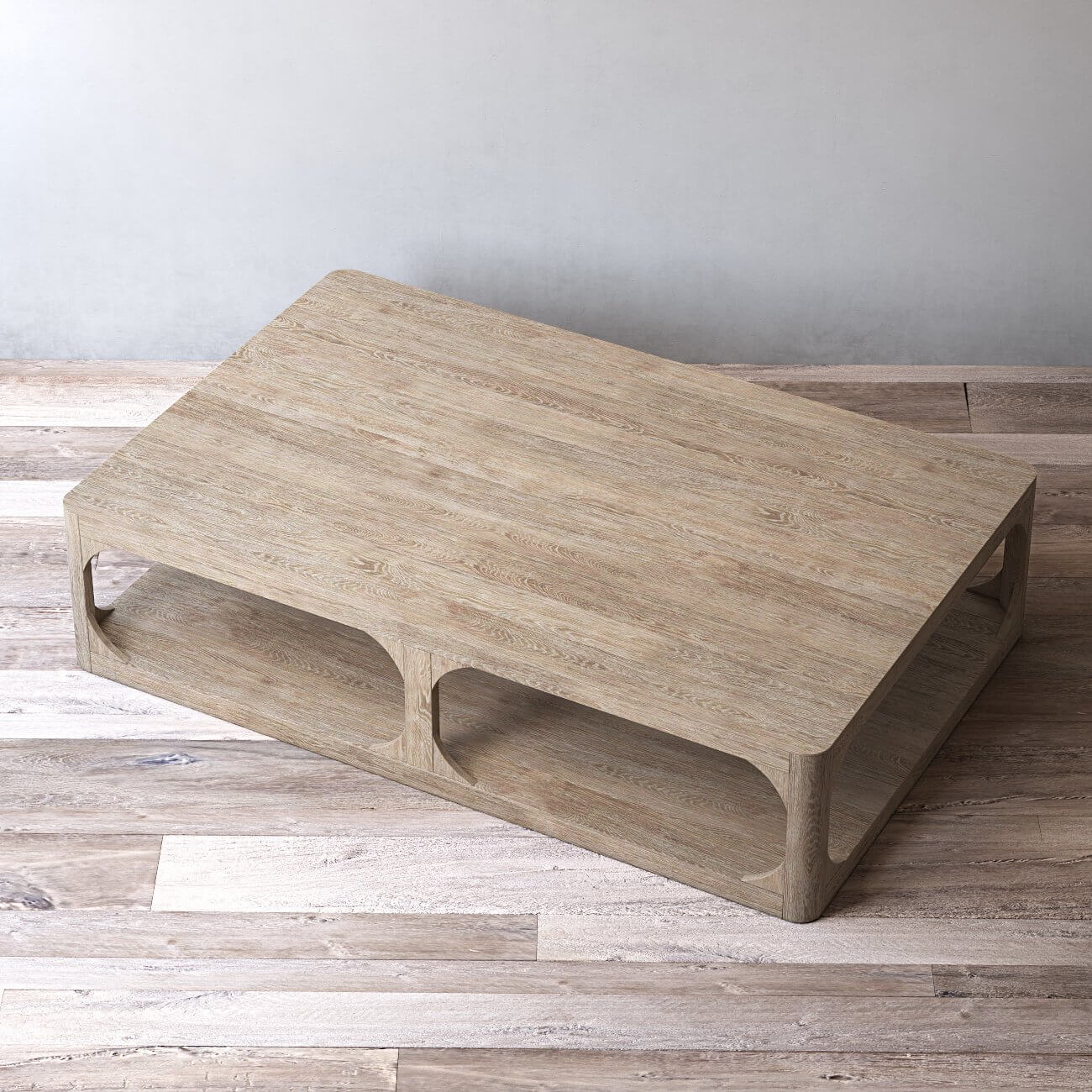 Martens Rectangular Large Coffee Table - 3D Model by musladinov