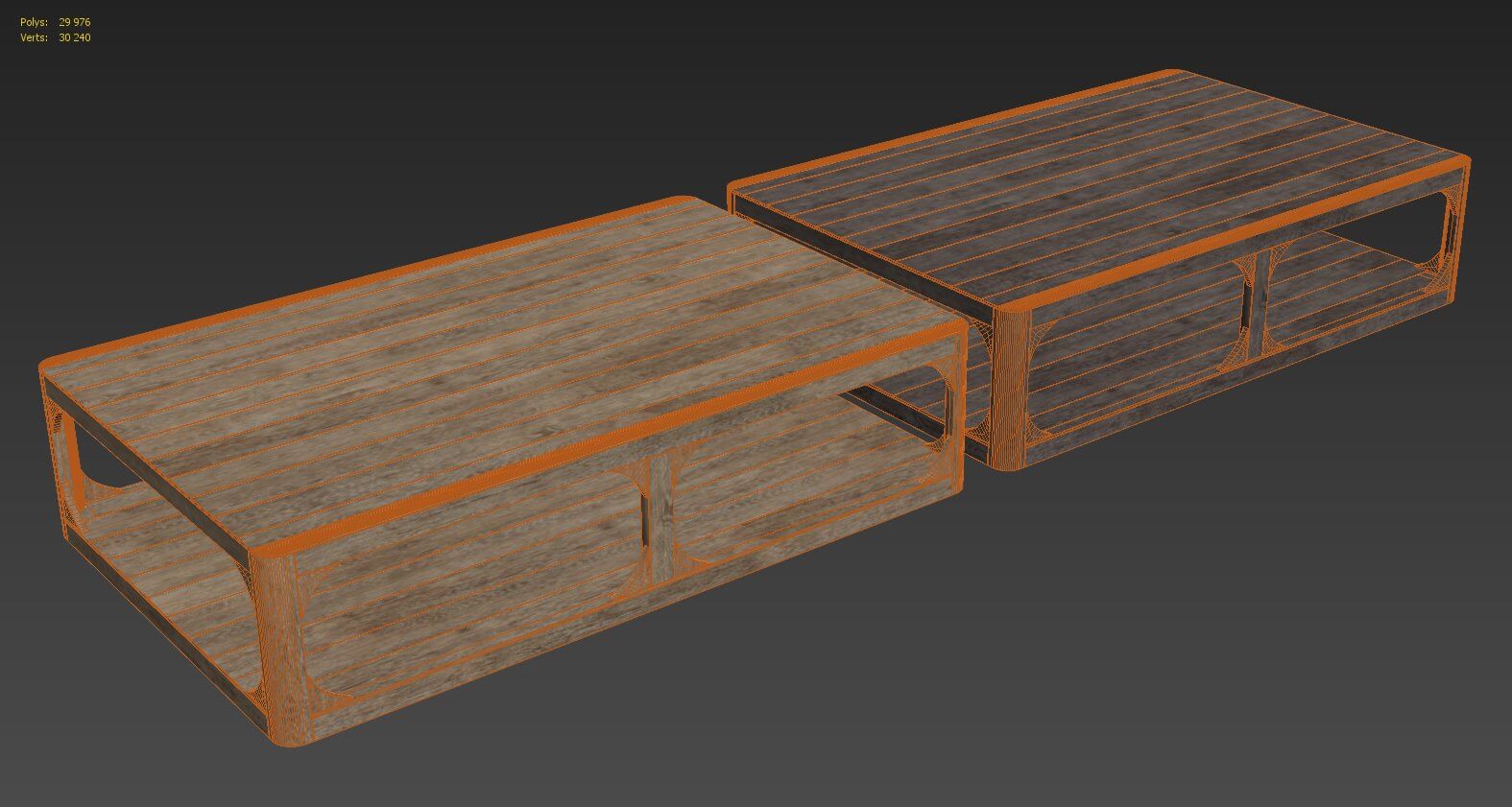 Martens Rectangular Large Coffee Table - 3D Model by musladinov