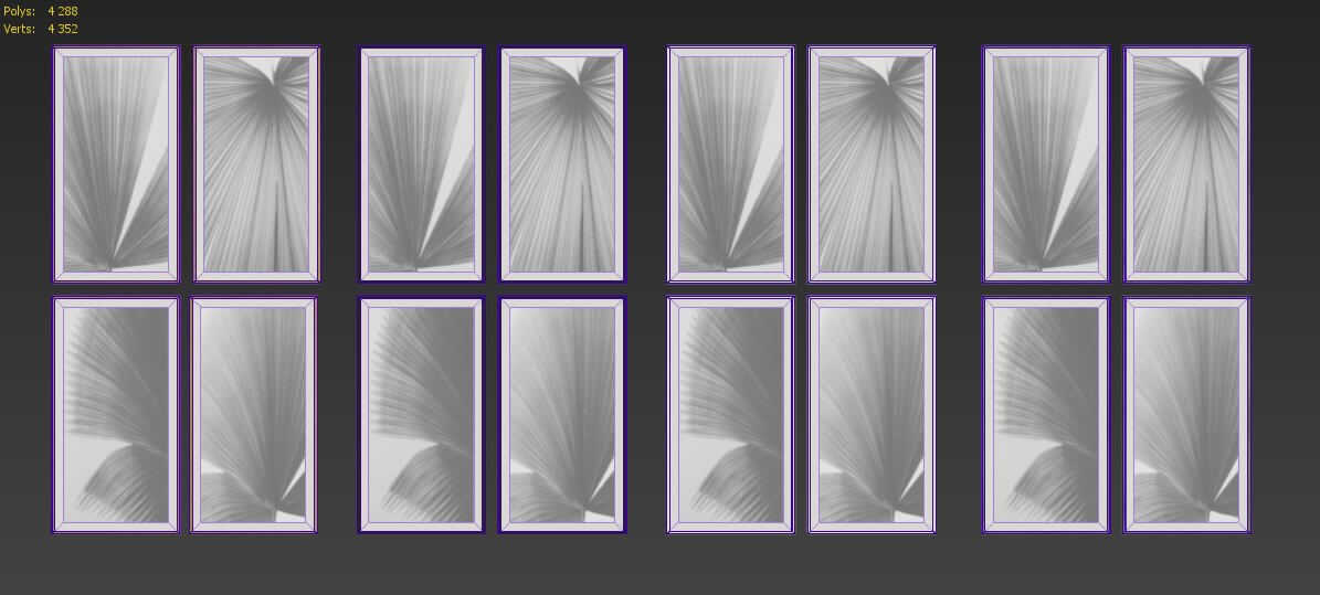 Palm Fronds - 3D Model by musladinov