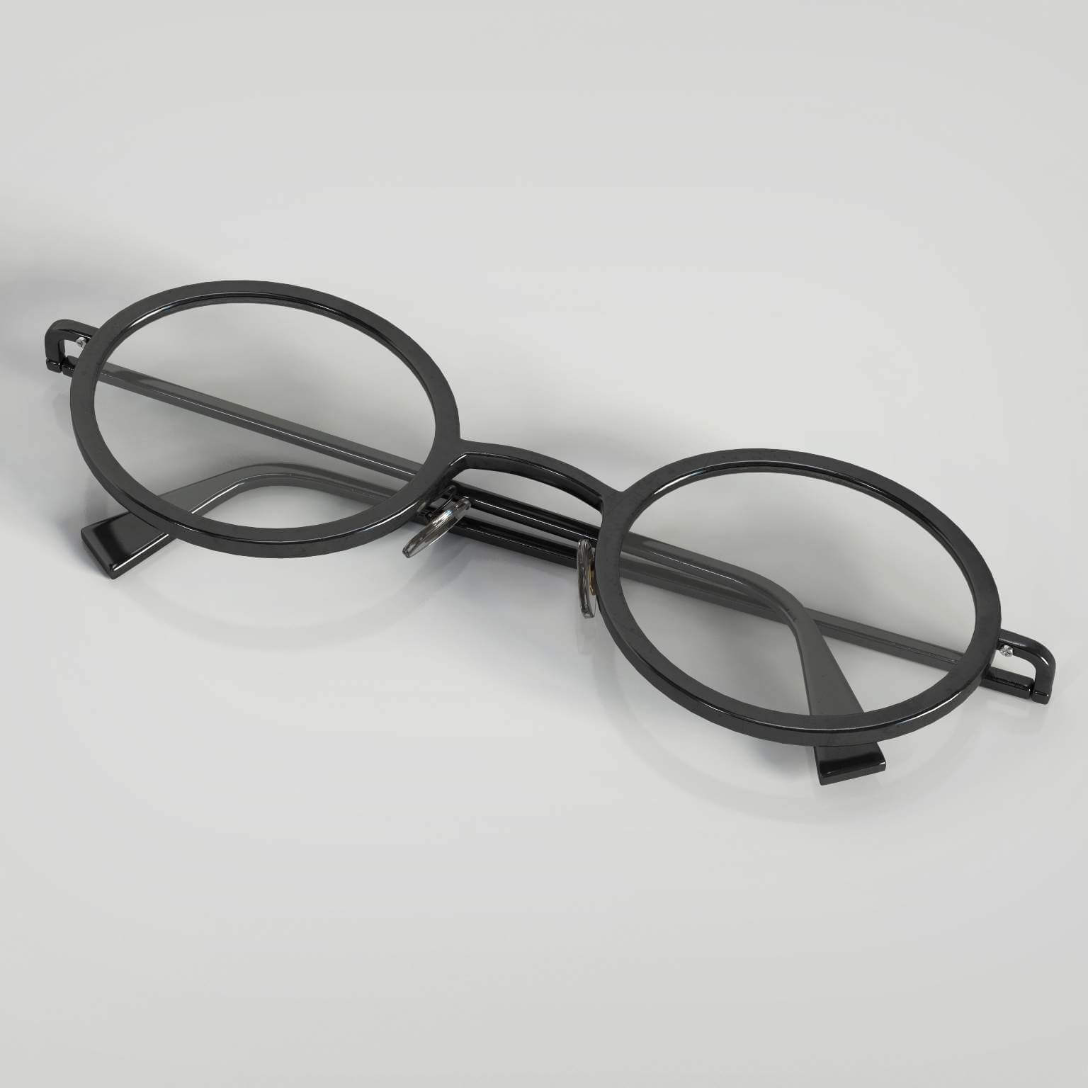Round Glasses - 3D Model by musladinov