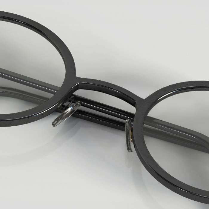 Round Glasses - 3D Model by musladinov