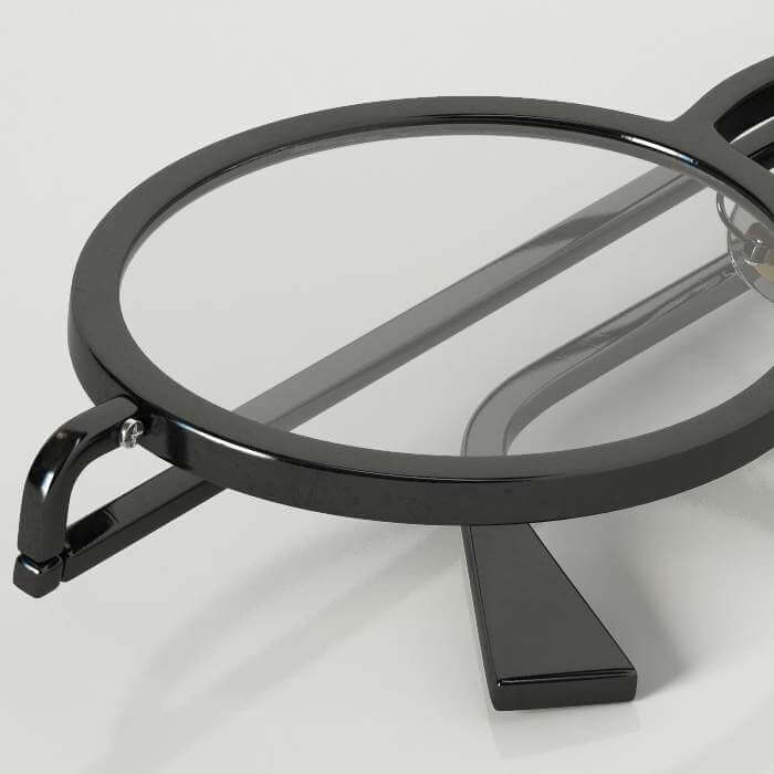 Round Glasses - 3D Model by musladinov