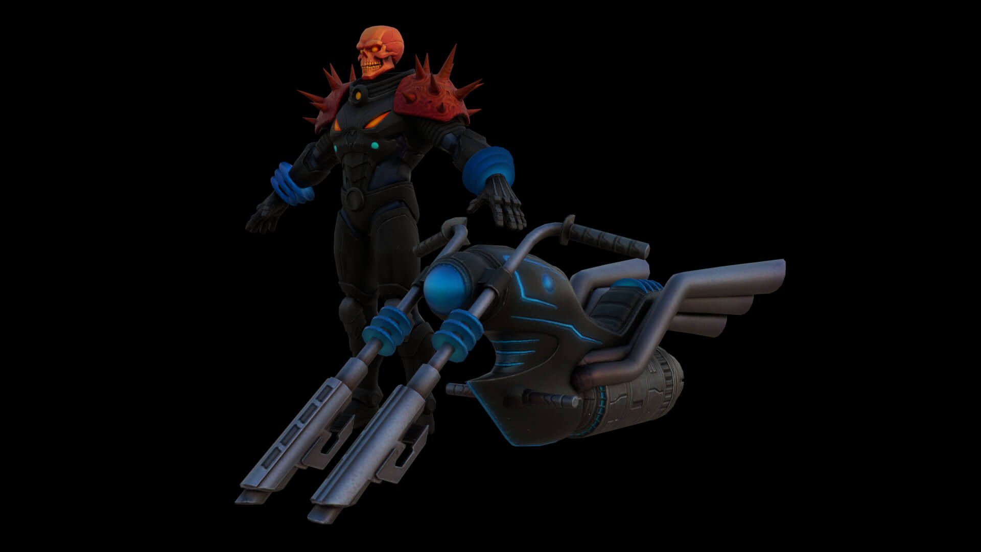 Cosmic Ghost Rider 3D Intergalactic Warrior Rigged Game Rea by ...