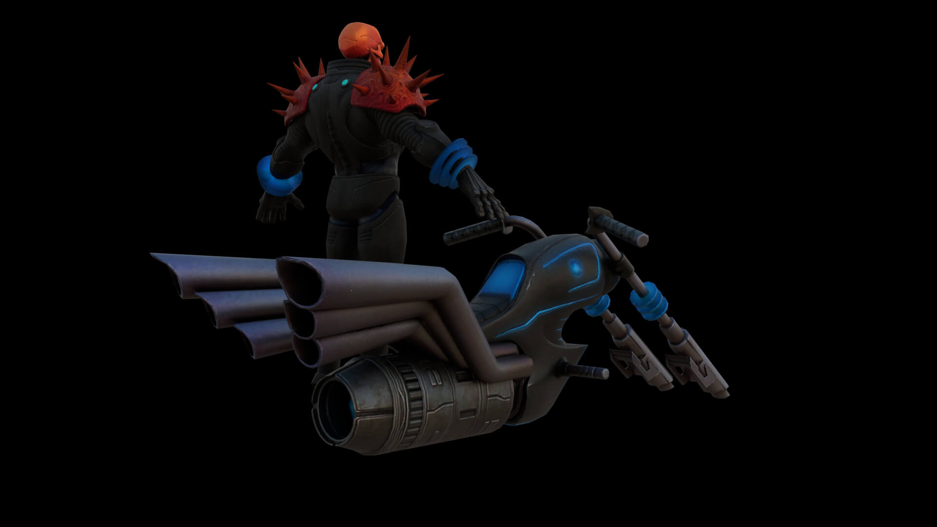 Cosmic Ghost Rider 3D Intergalactic Warrior Rigged Game Rea by ...