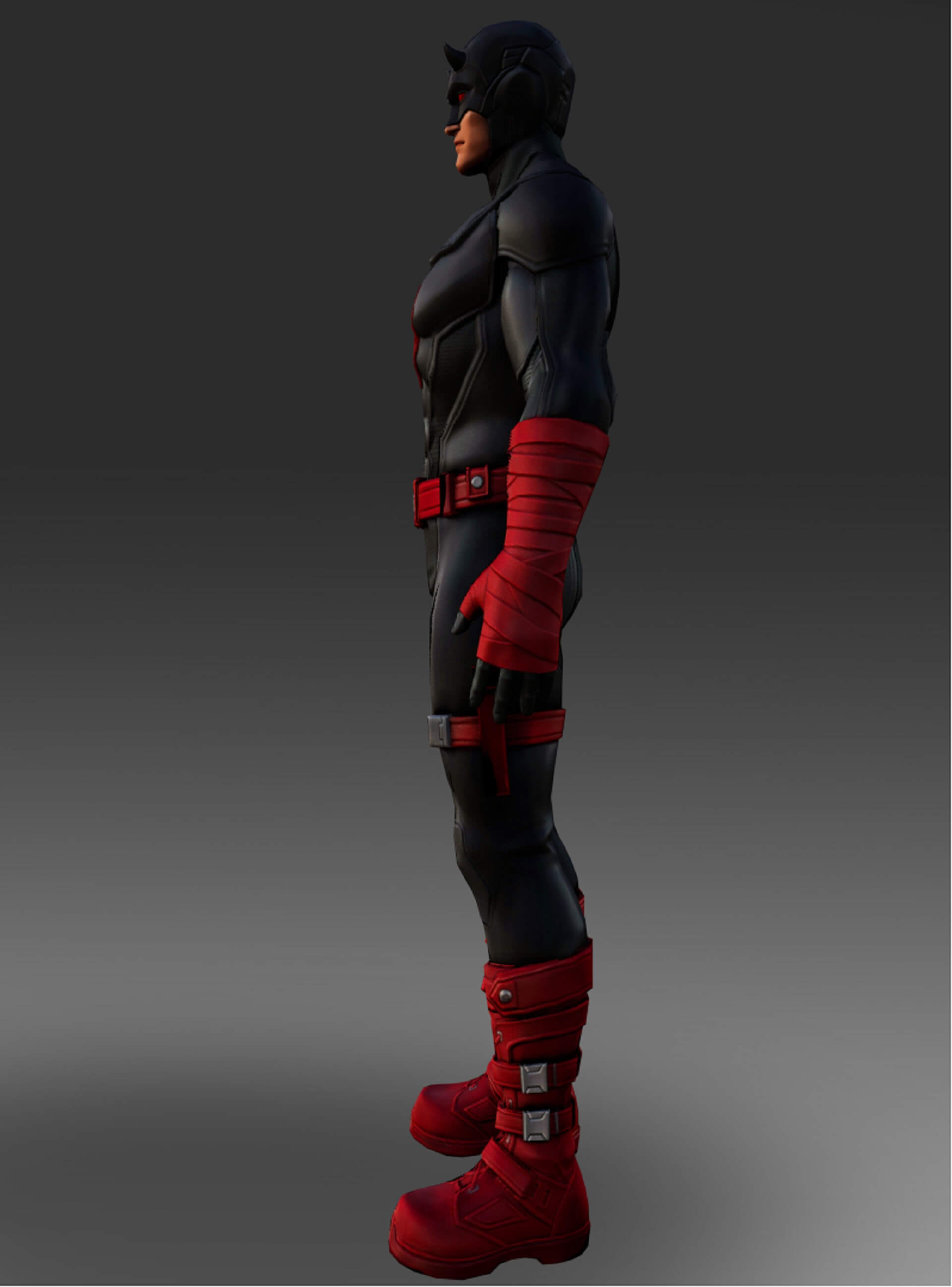 Daredevil Shadowland Suit Rigged 3D Model by MustafaMohmmed