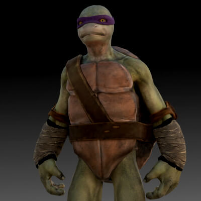 Michelangelo TMNT 3D Model High Quality Rigged by MustafaMohmmed