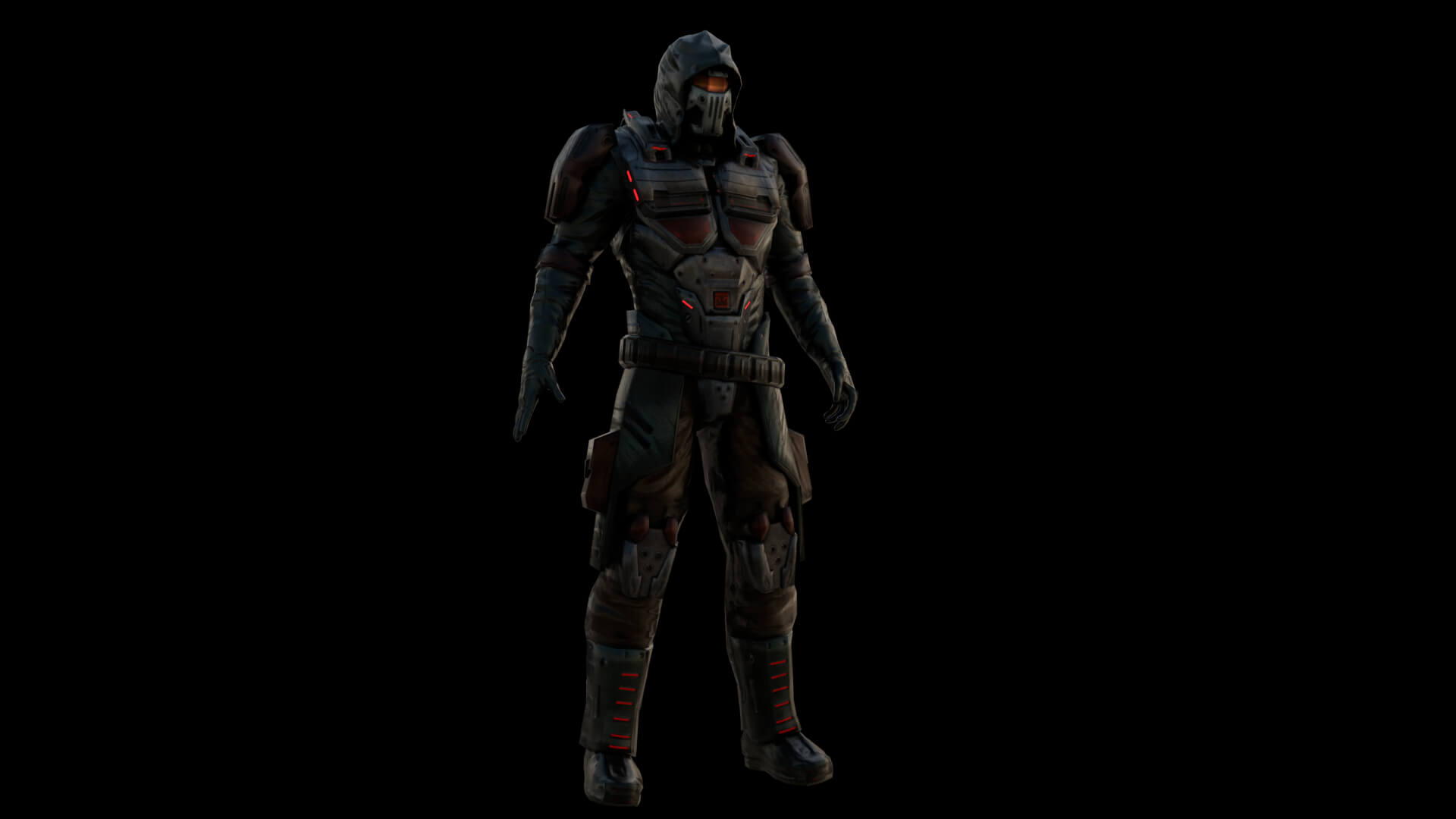 Elite Futuristic Soldier 3D Model Rigged and Game Ready Sci by ...