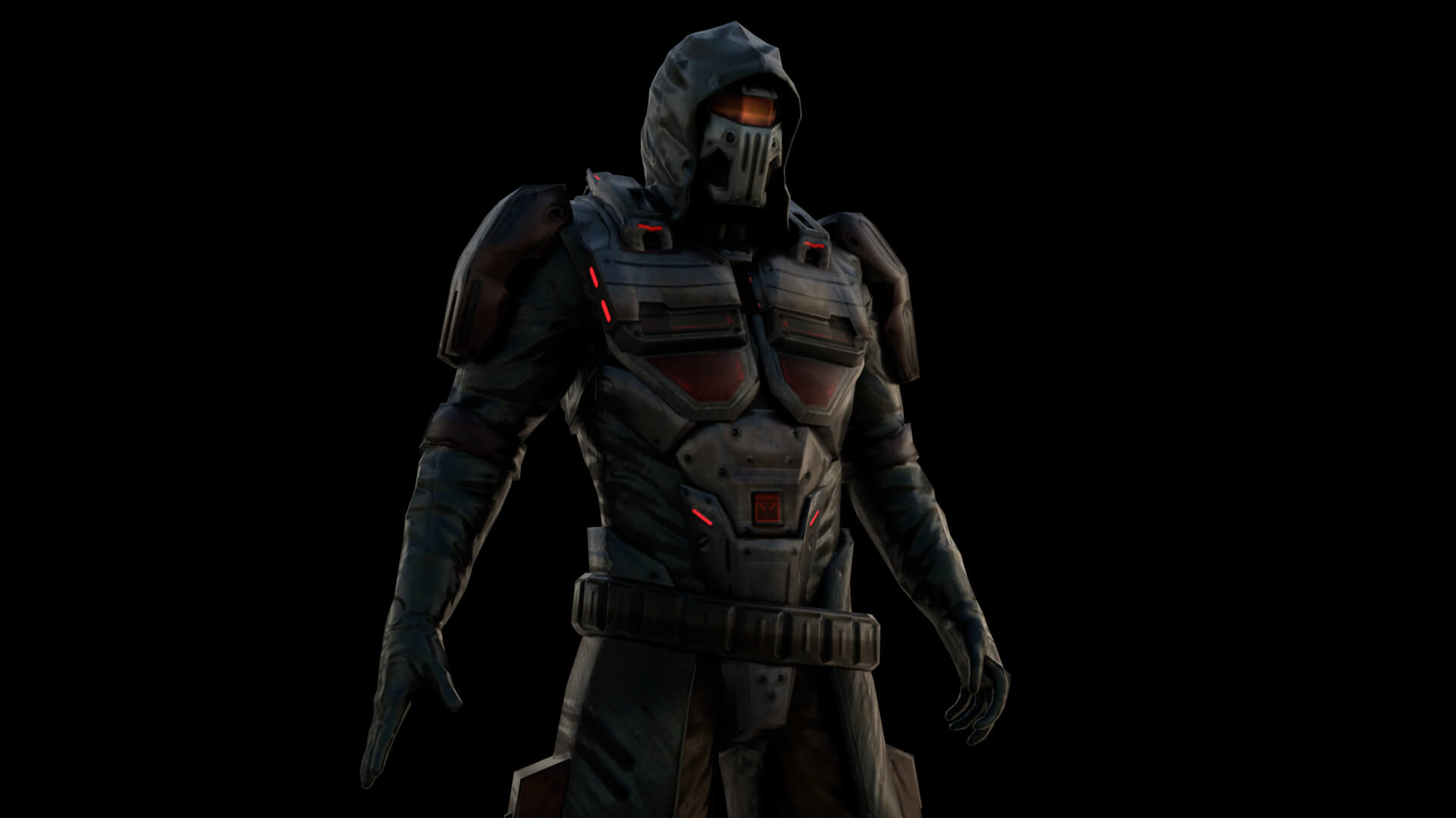 Elite Futuristic Soldier 3D Model Rigged and Game Ready Sci by ...