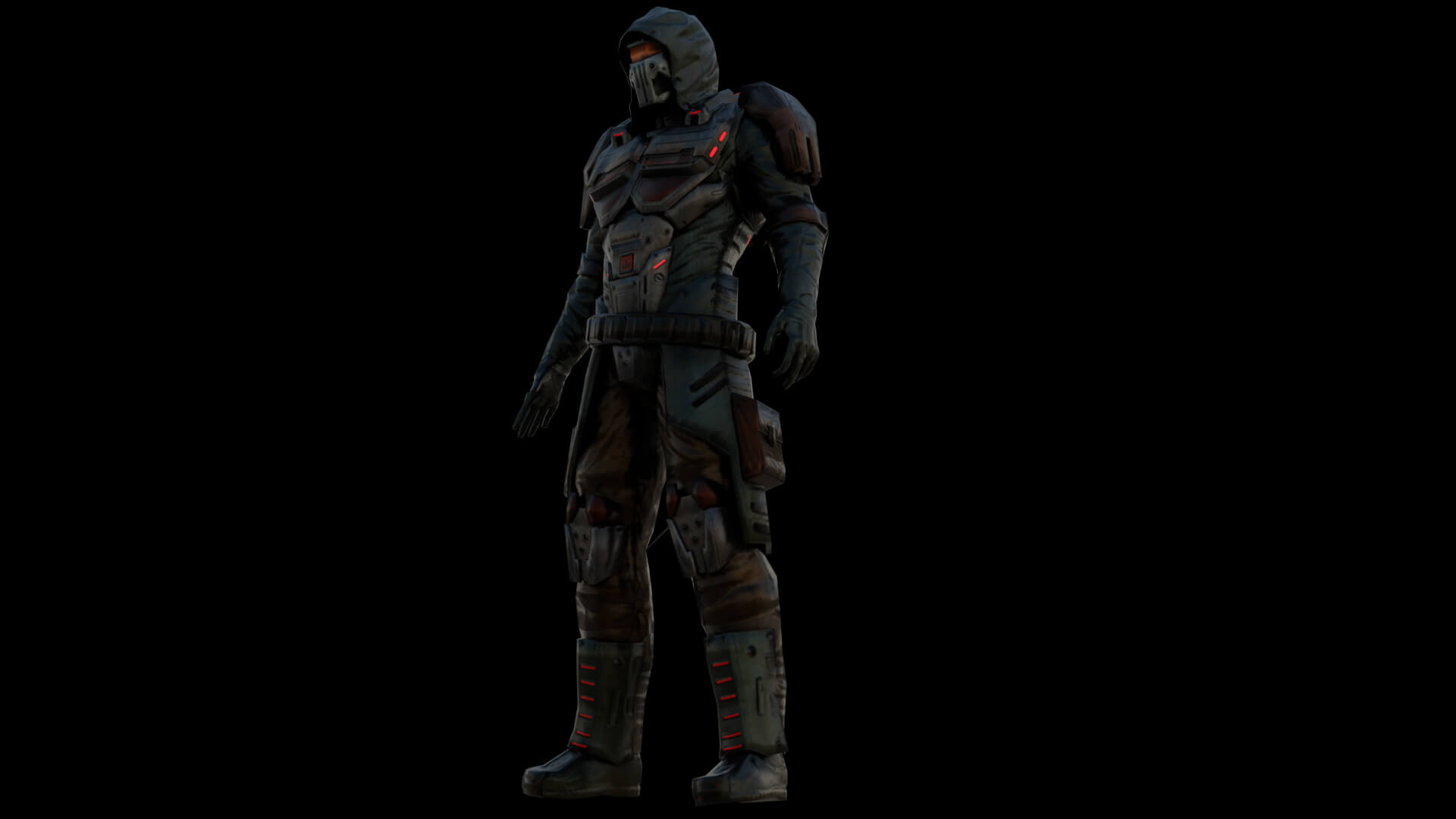 Elite Futuristic Soldier 3D Model Rigged and Game Ready Sci by ...