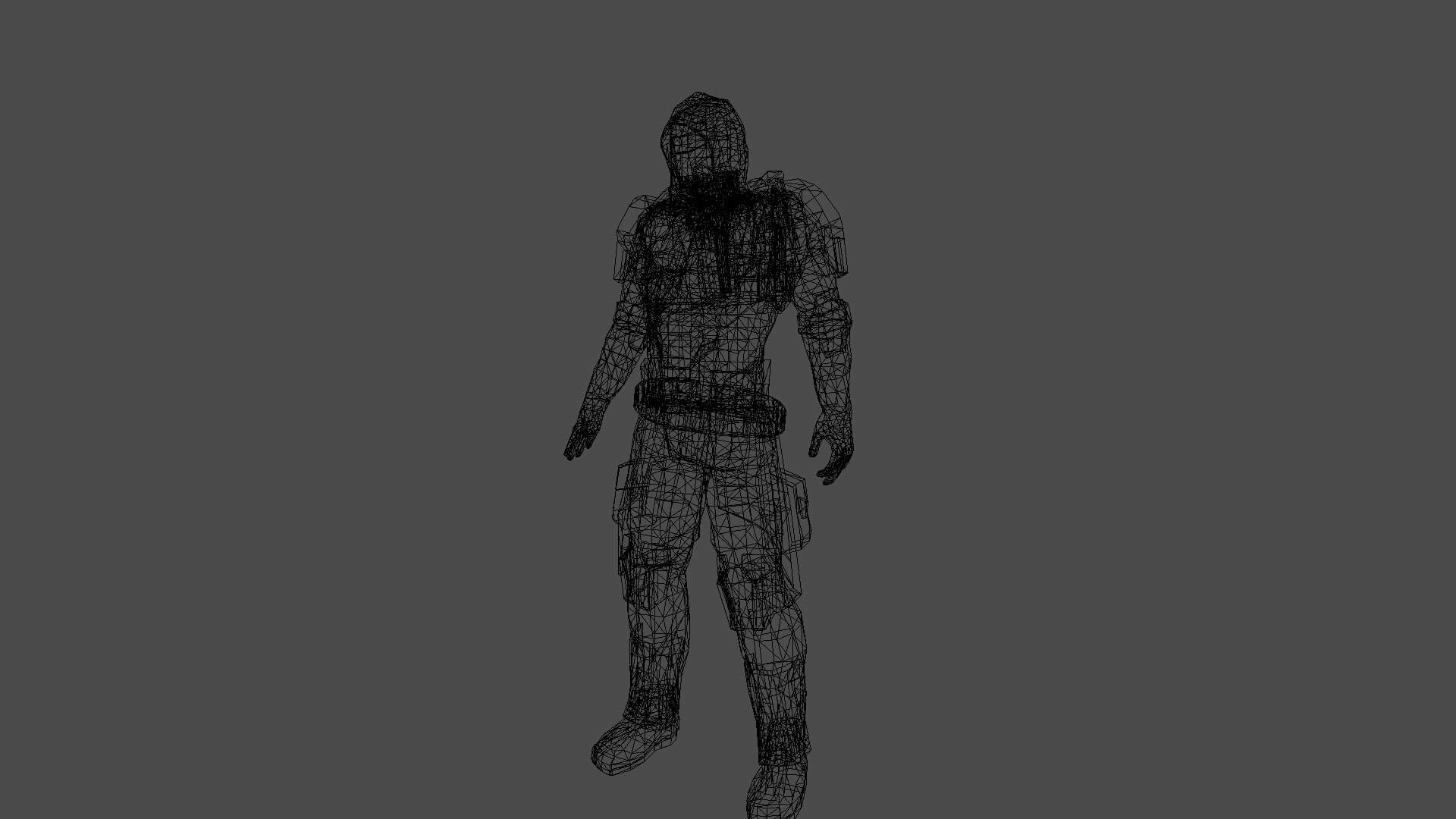 Elite Futuristic Soldier 3D Model Rigged and Game Ready Sci by ...
