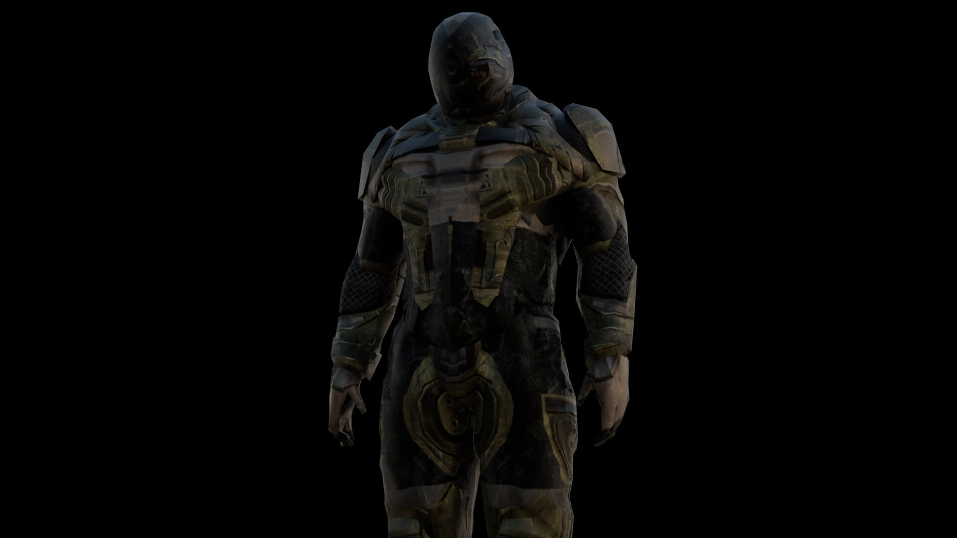 Futuristic Soldier 3D Model Rigged for Games Cinematics by MustafaMohmmed