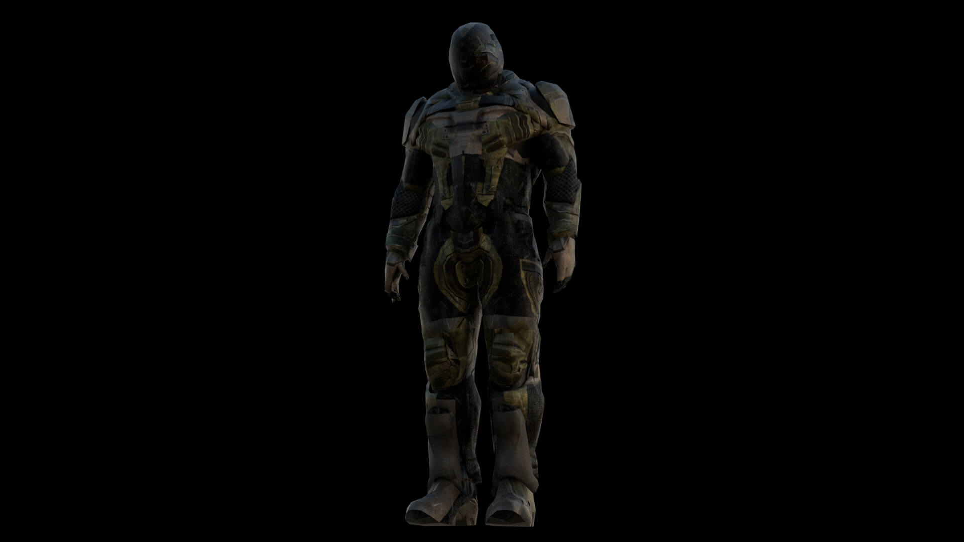 Futuristic Soldier 3D Model Rigged for Games Cinematics by MustafaMohmmed