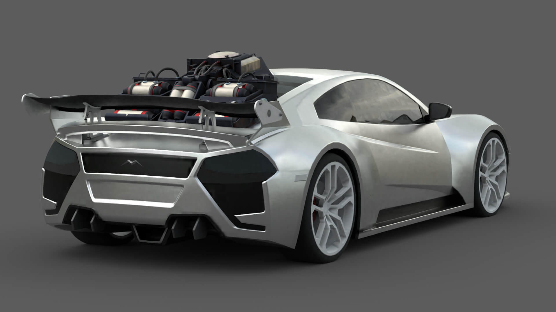 Futuristic Super Eco Hypercar 3D Model High-Detail Realistic by ...