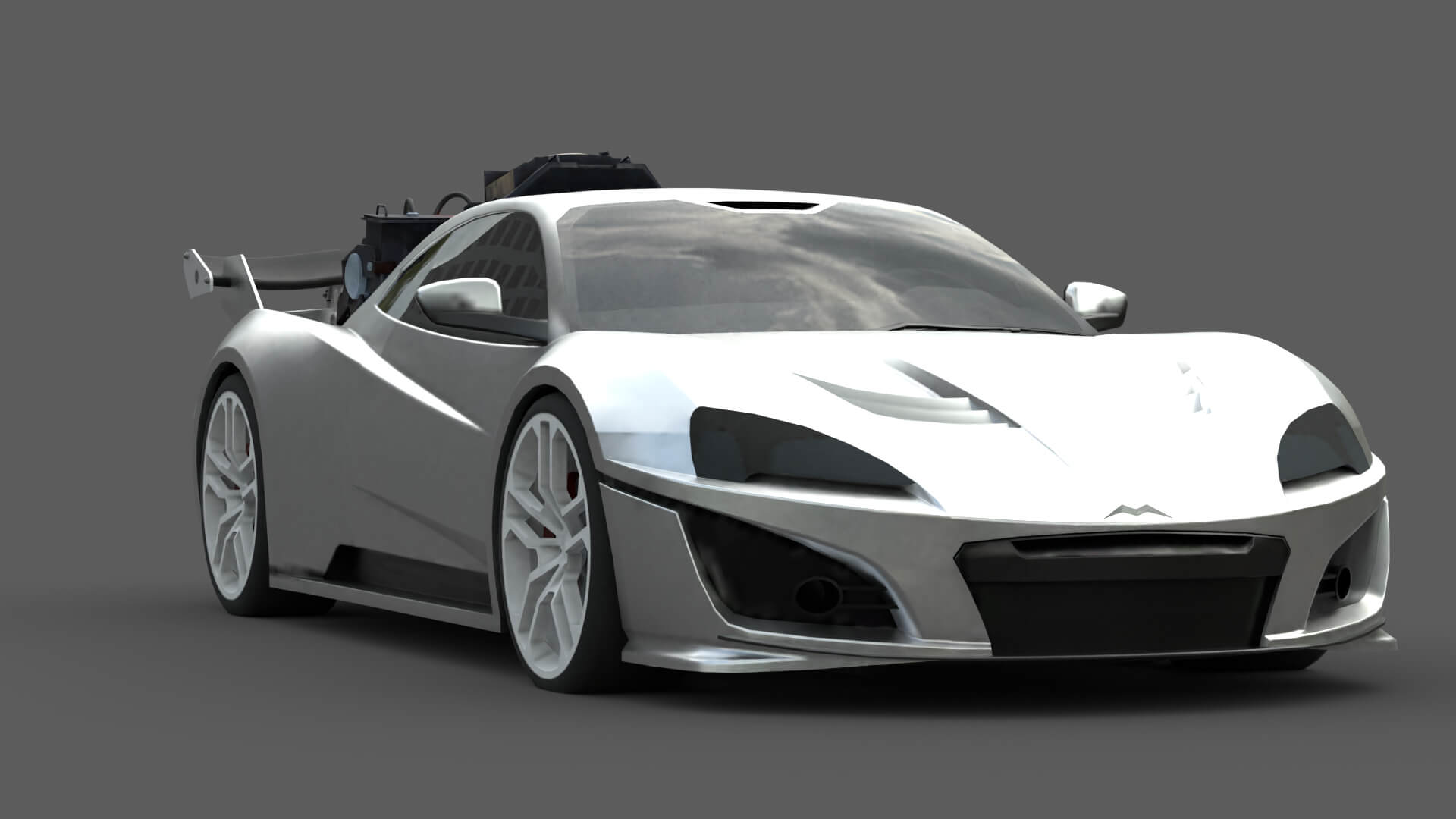 Futuristic Super Eco Hypercar 3D Model High-Detail Realistic by ...