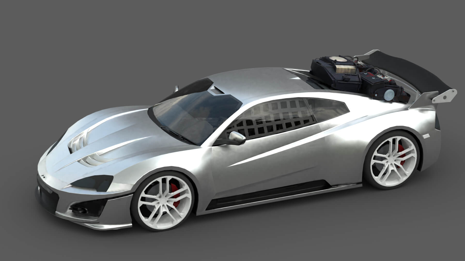 Futuristic Super Eco Hypercar 3D Model High-Detail Realistic by ...