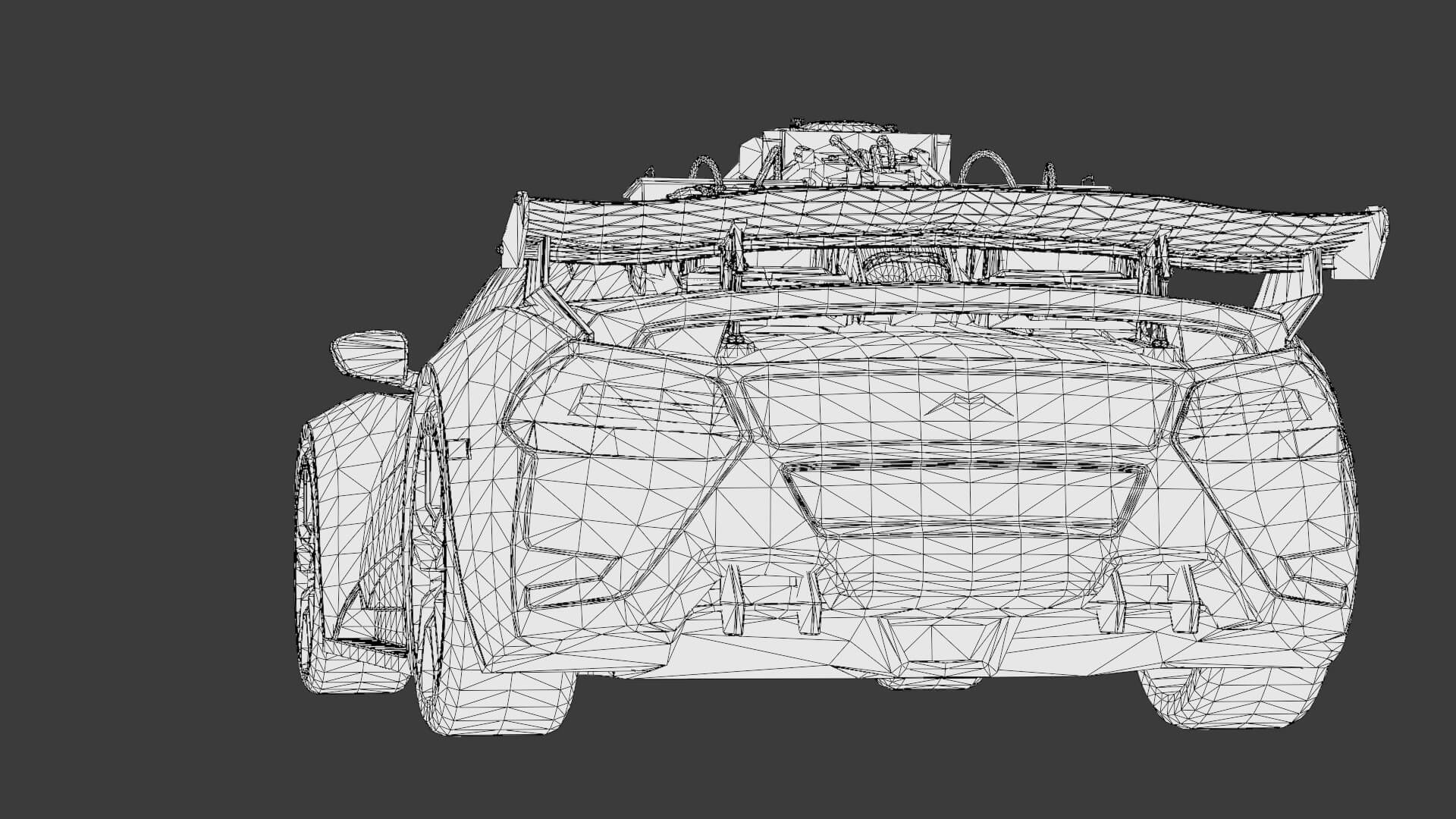 Futuristic Super Eco Hypercar 3D Model High-Detail Realistic by ...