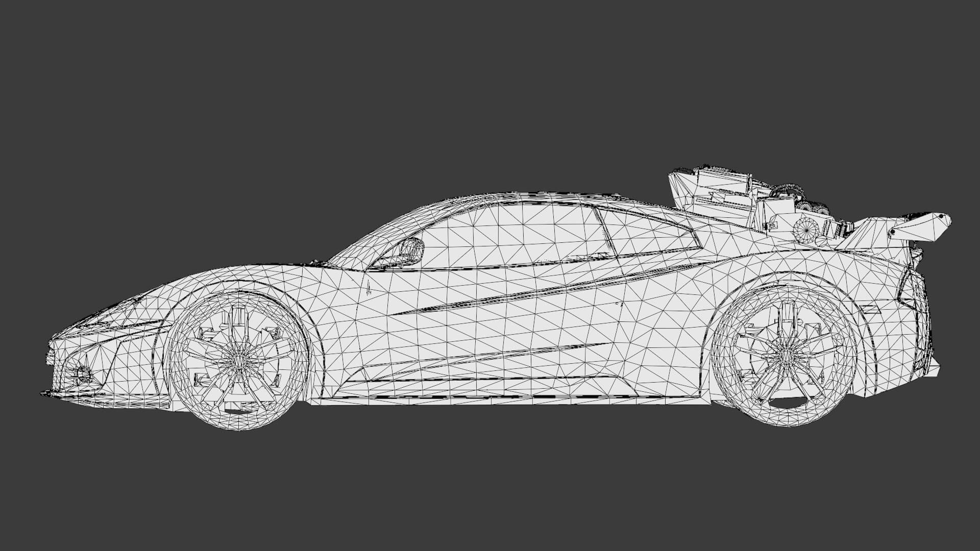 Futuristic Super Eco Hypercar 3D Model High-Detail Realistic by ...