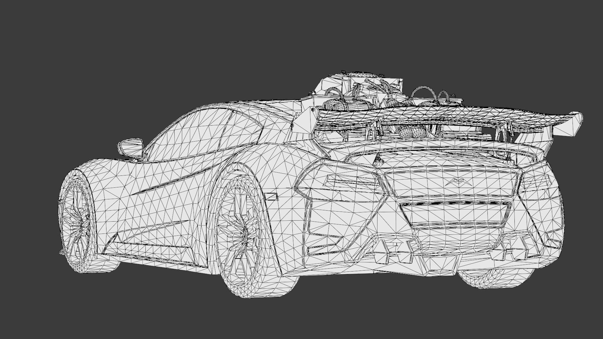 Futuristic Super Eco Hypercar 3D Model High-Detail Realistic by ...