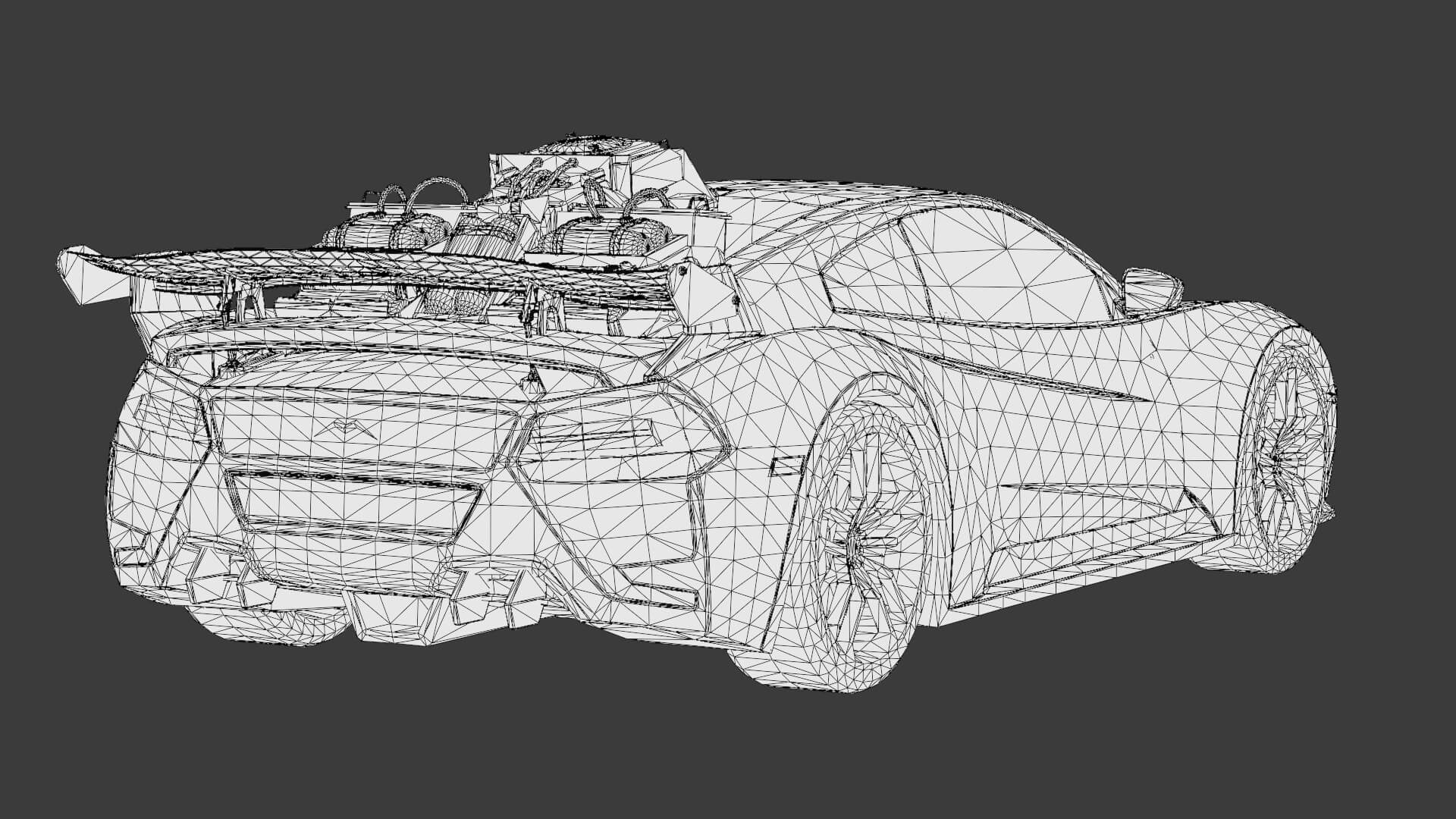 Futuristic Super Eco Hypercar 3D Model High-Detail Realistic by ...