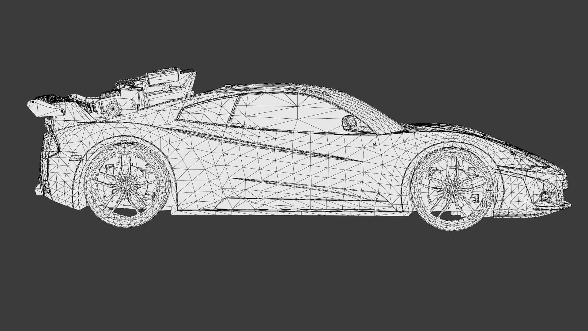 Futuristic Super Eco Hypercar 3D Model High-Detail Realistic by ...