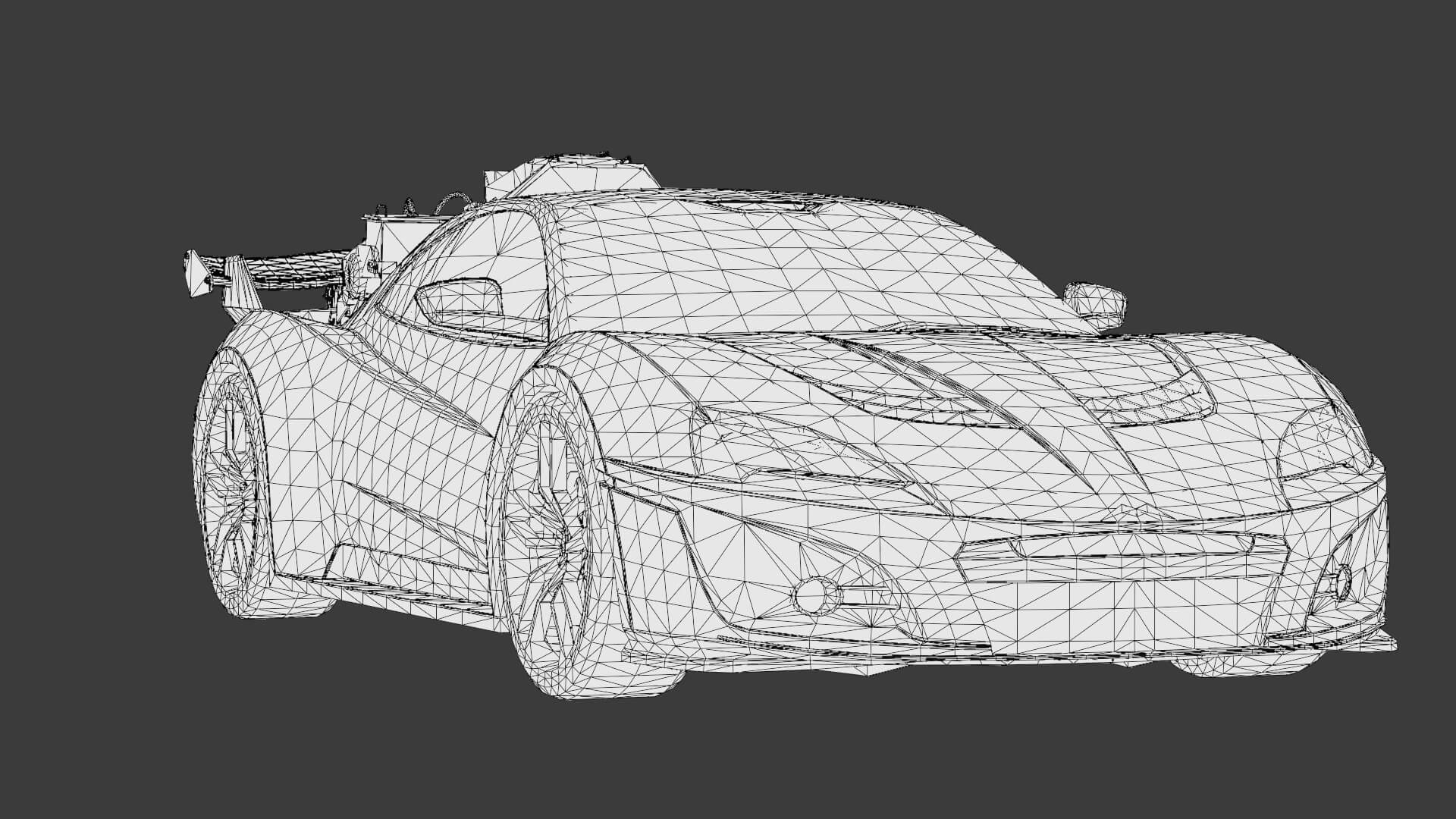 Futuristic Super Eco Hypercar 3D Model High-Detail Realistic by ...