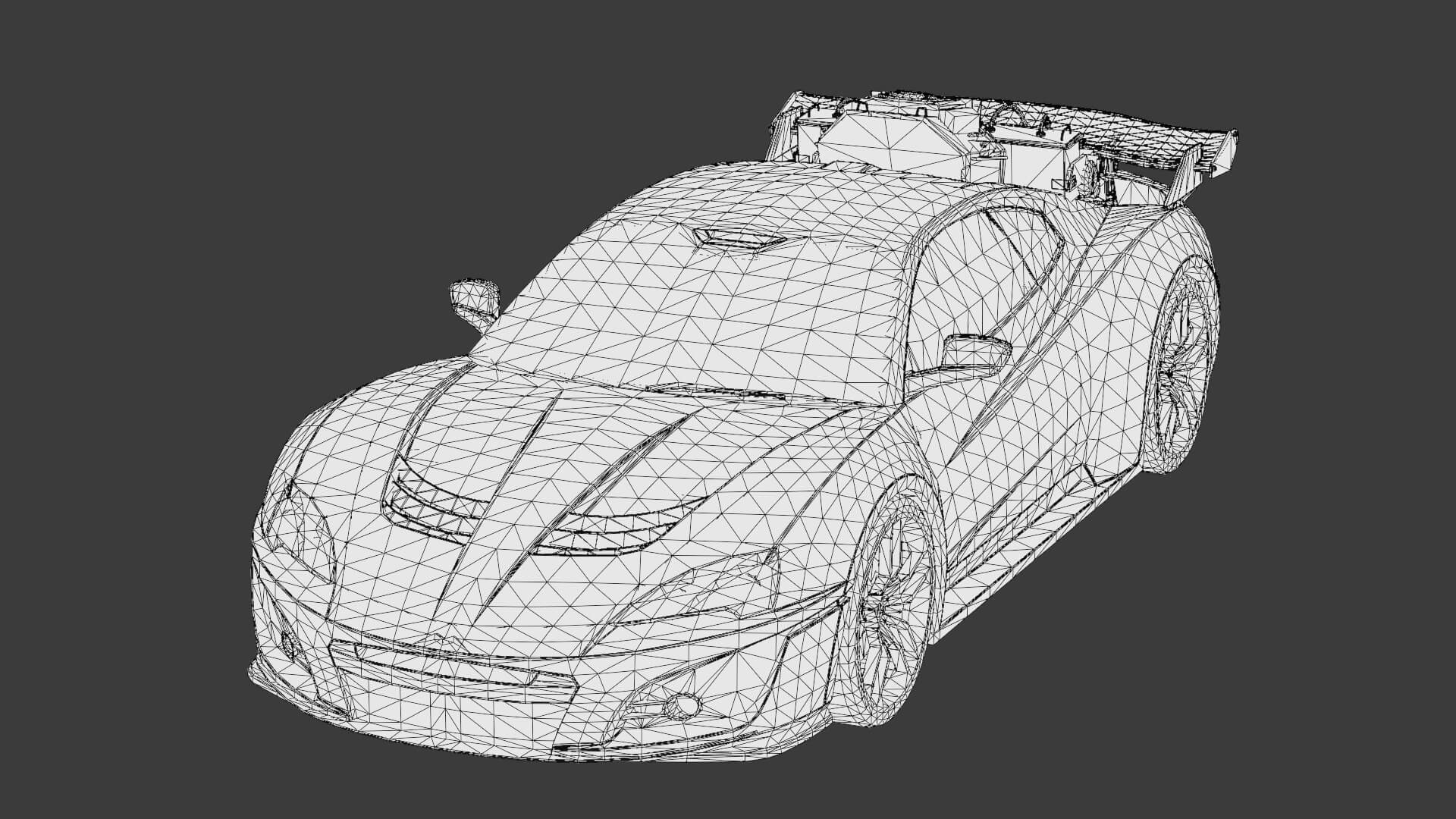 Futuristic Super Eco Hypercar 3D Model High-Detail Realistic by ...