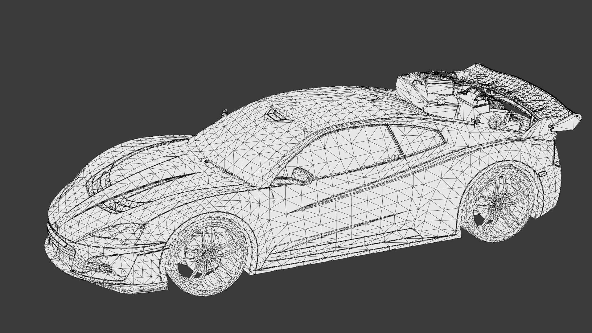 Futuristic Super Eco Hypercar 3D Model High-Detail Realistic by ...