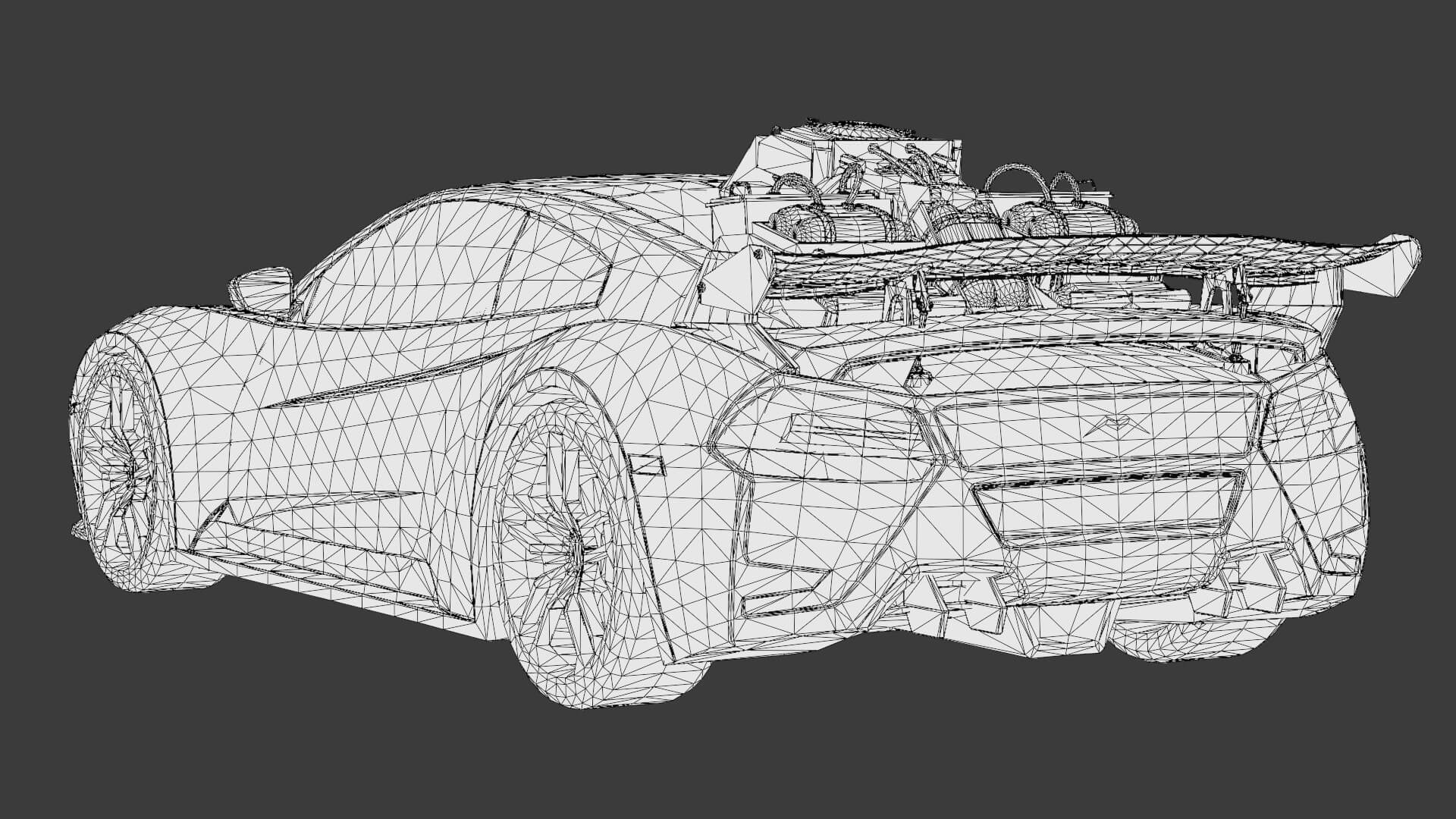 Futuristic Super Eco Hypercar 3D Model High-Detail Realistic by ...