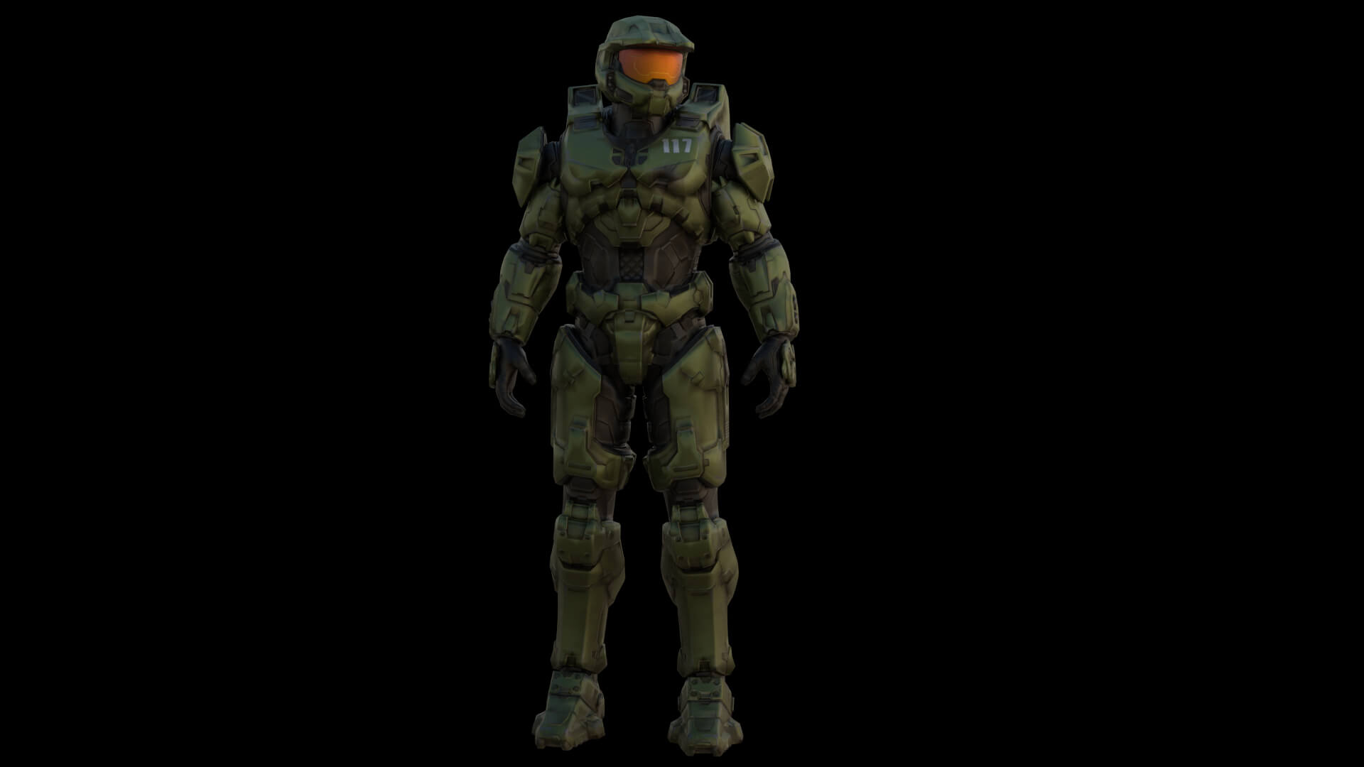 Highly Detailed Master Chief Realistic Spartan Armor - 3D Model by ...