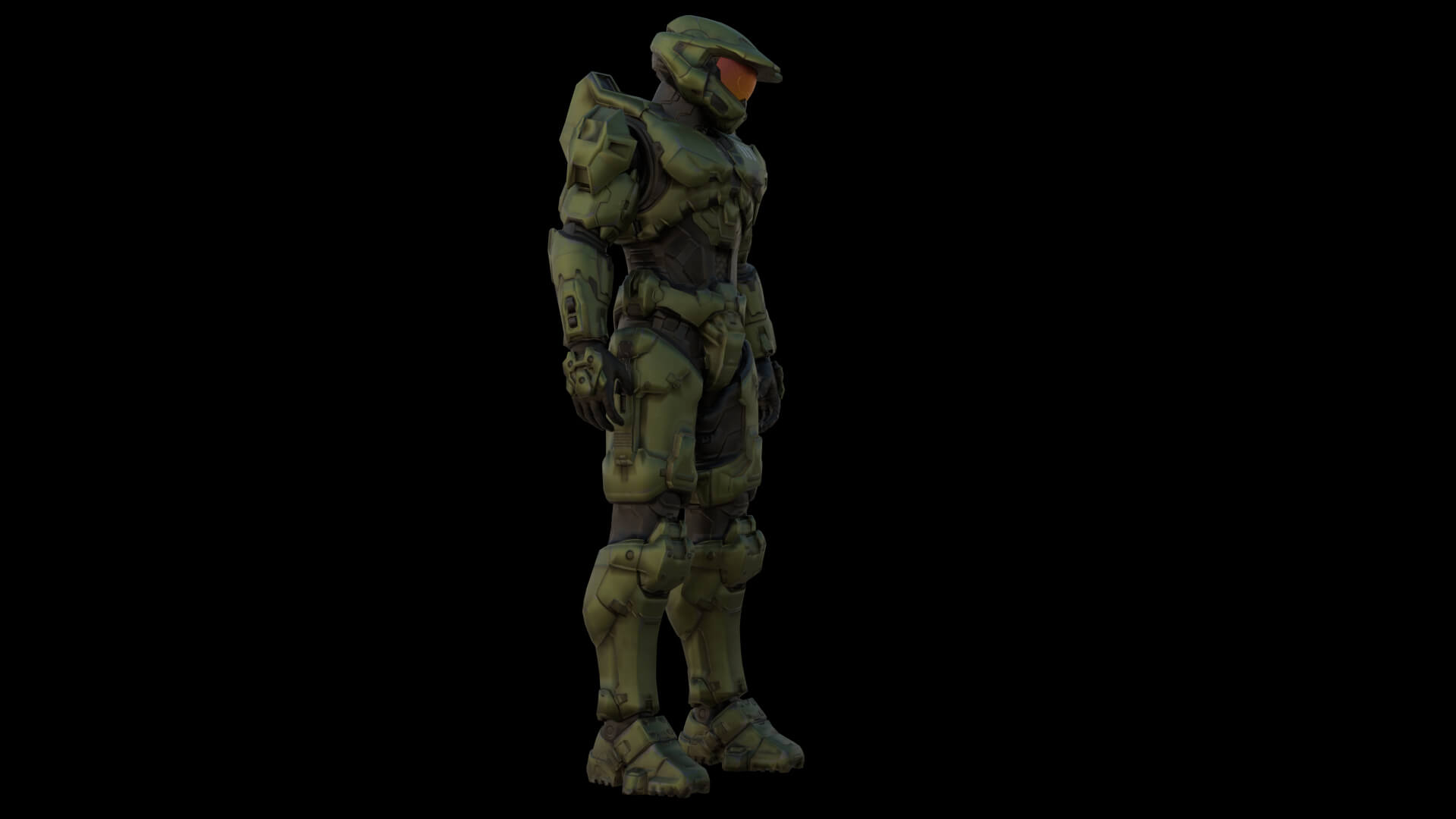 Highly Detailed Master Chief Realistic Spartan Armor - 3D Model by ...