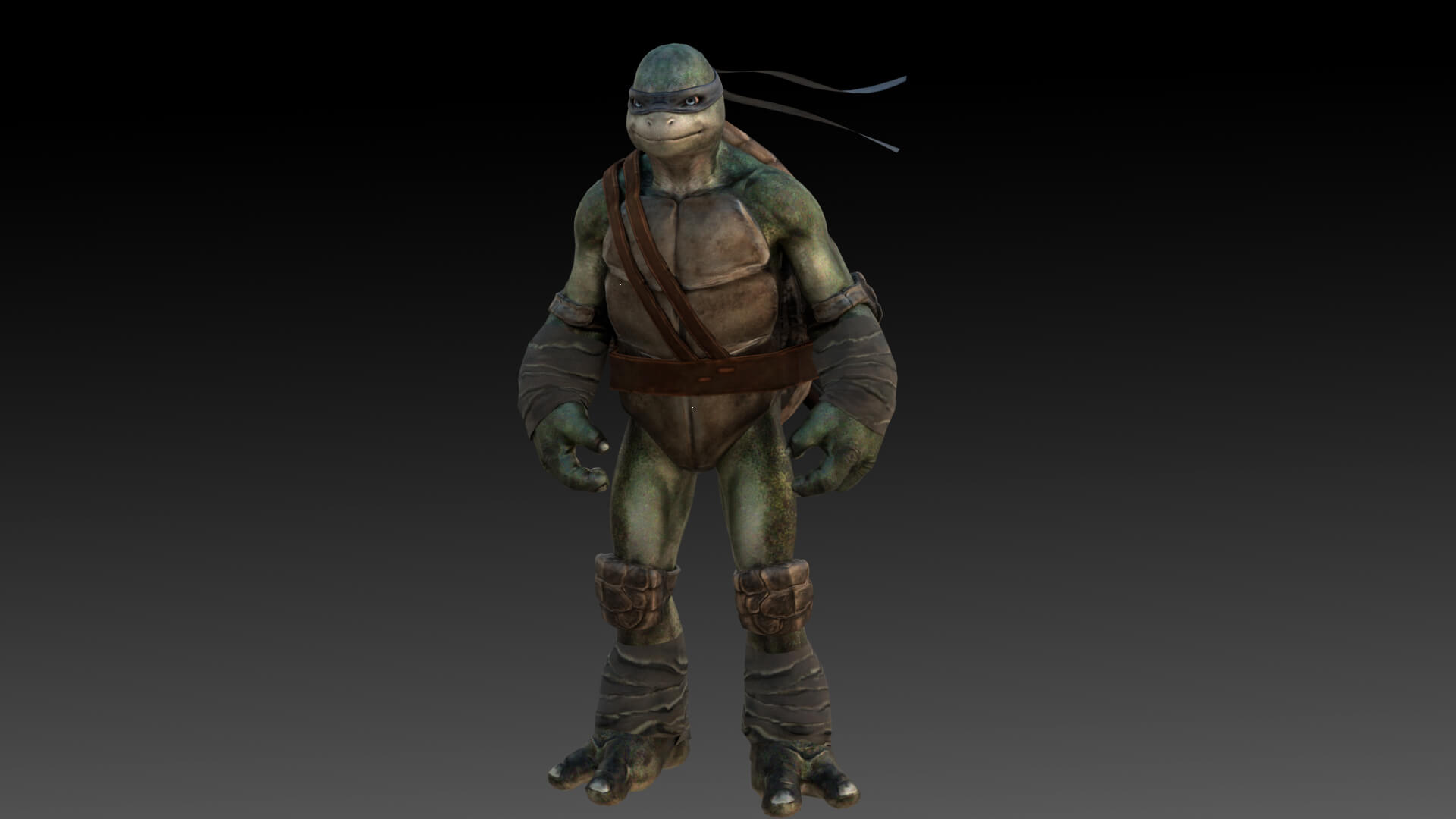Leonardo TMNT 3D Model High Quality Rigged by MustafaMohmmed