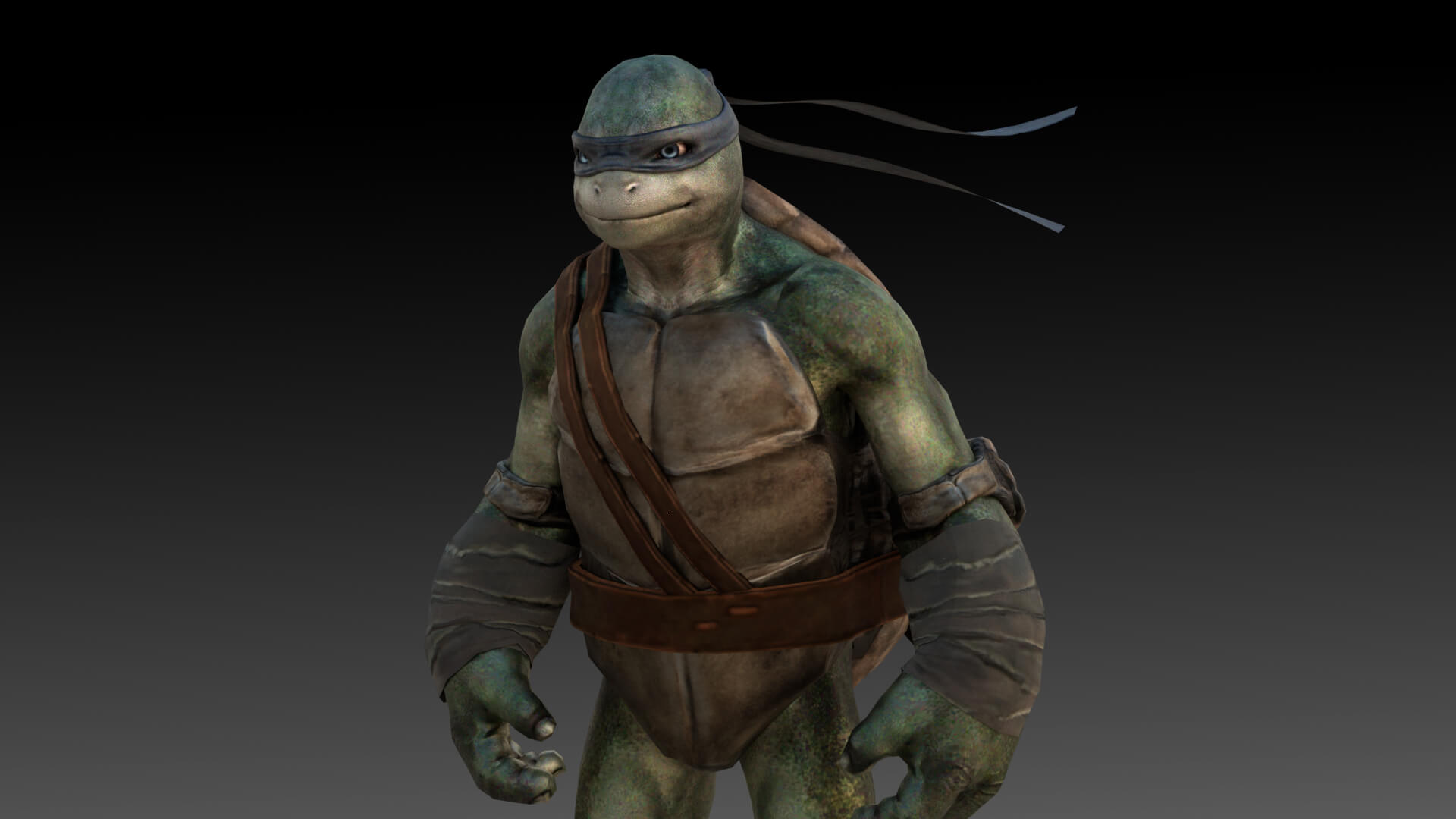 Leonardo TMNT 3D Model High Quality Rigged by MustafaMohmmed