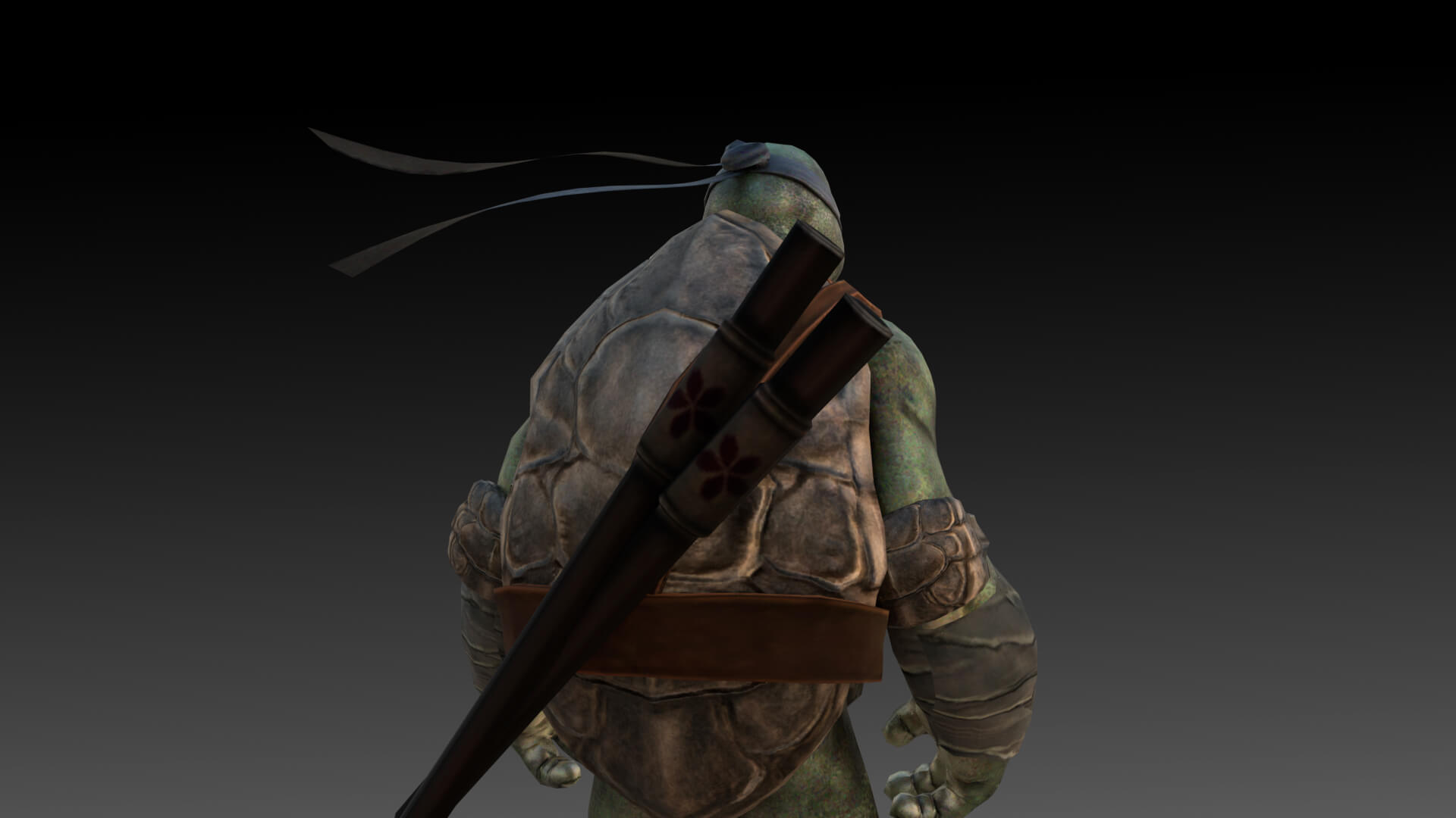 Leonardo TMNT 3D Model High Quality Rigged by MustafaMohmmed