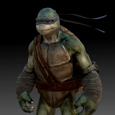 Leonardo TMNT 3D Model High Quality Rigged by MustafaMohmmed