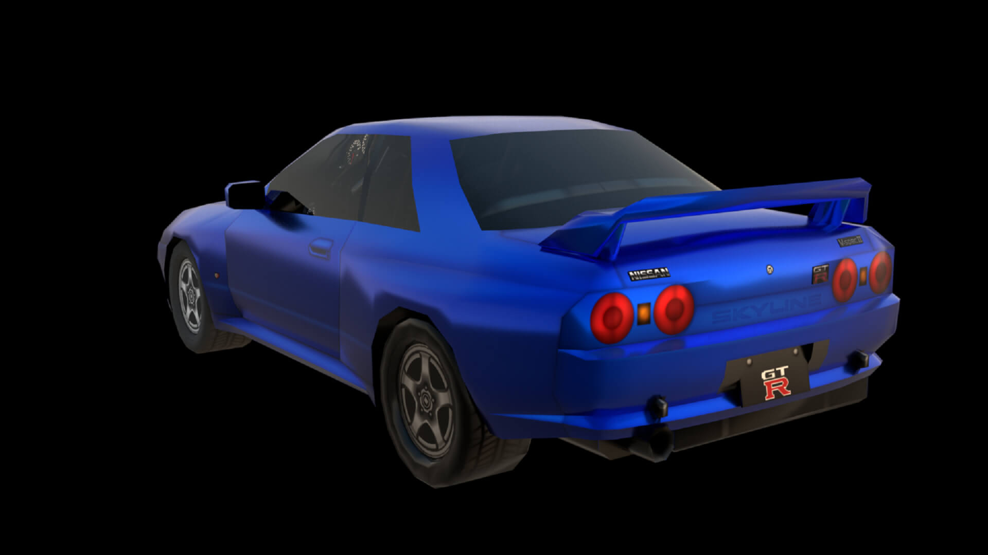 Low Poly Blue GTR Sports Car 3D Model Stylized Game Ready by MustafaMohmmed